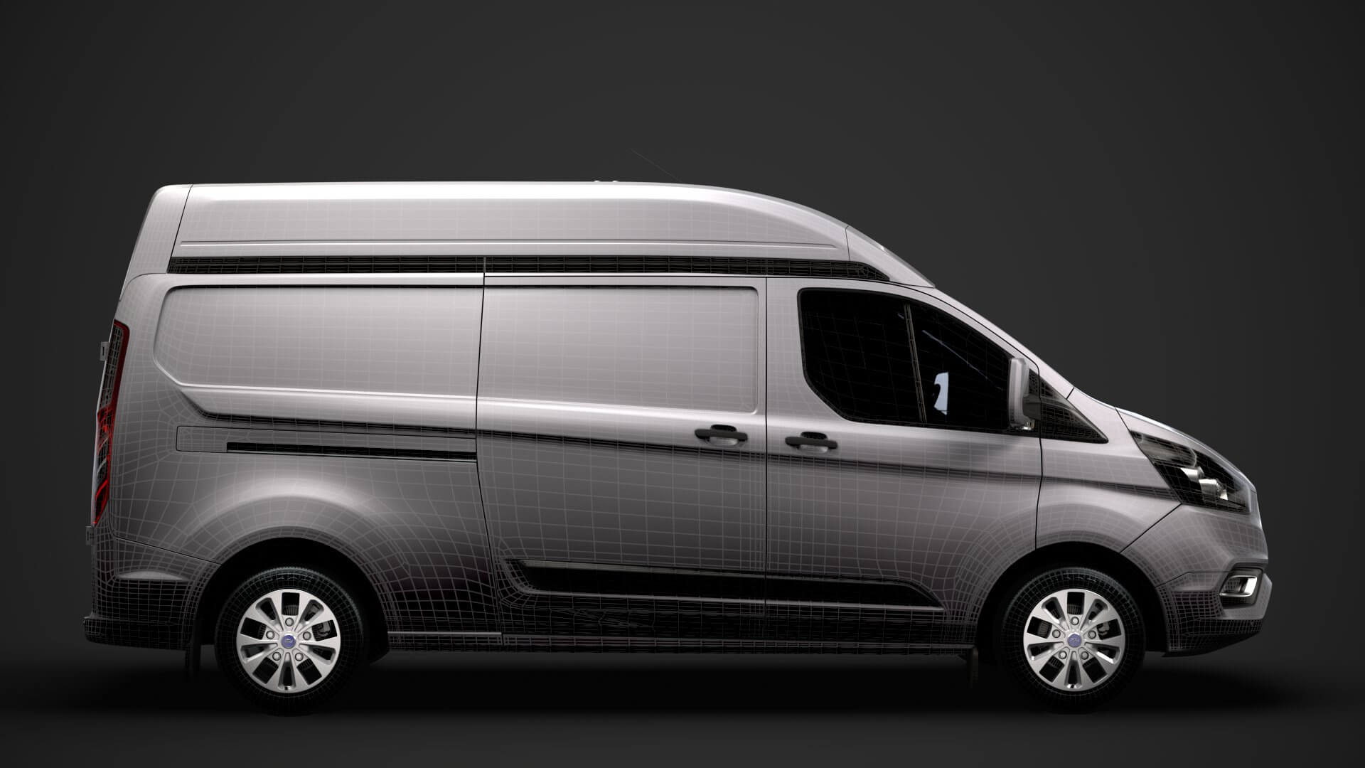 Ford Transit Custom L2H2 2020 - 3D Model by Creator 3D