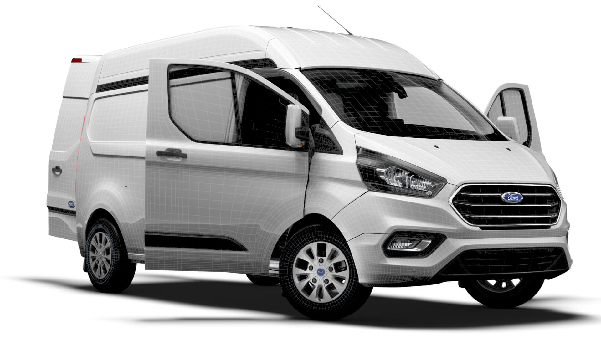 Ford Transit Custom L2H2 Ukspec Hqinterior 2022 - 3D Model by Creator 3D