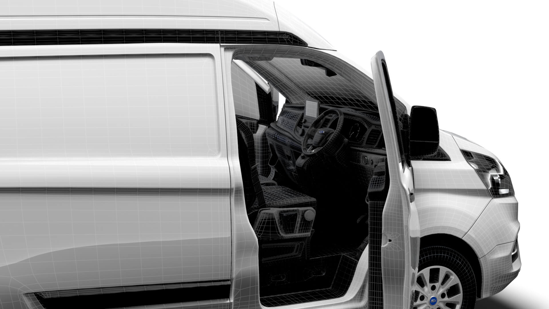 Ford Transit Custom L2H2 Ukspec Hqinterior 2022 - 3D Model by Creator 3D