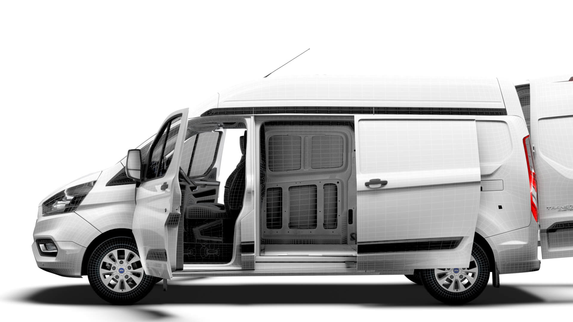 Ford Transit Custom L2H2 Ukspec Hqinterior 2022 - 3D Model by Creator 3D