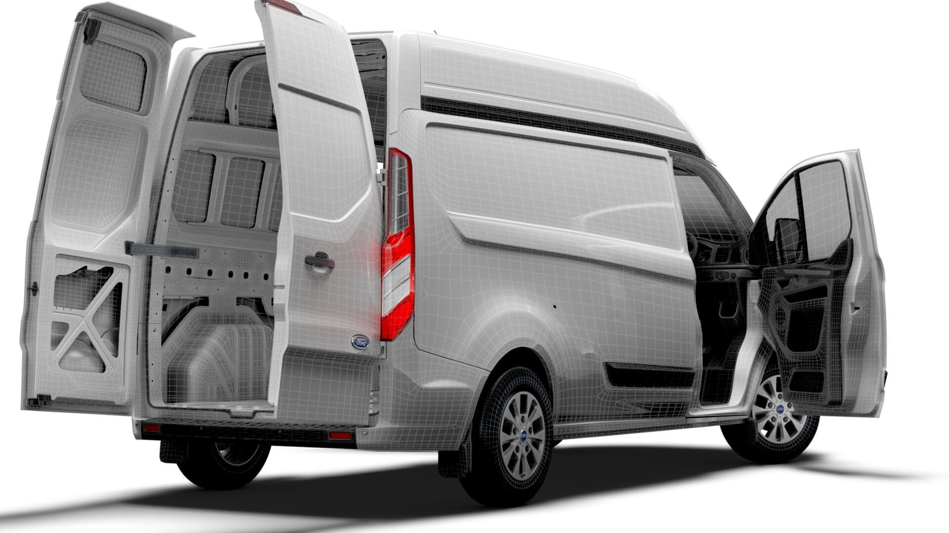 Ford Transit Custom L2H2 Ukspec Hqinterior 2022 - 3D Model by Creator 3D