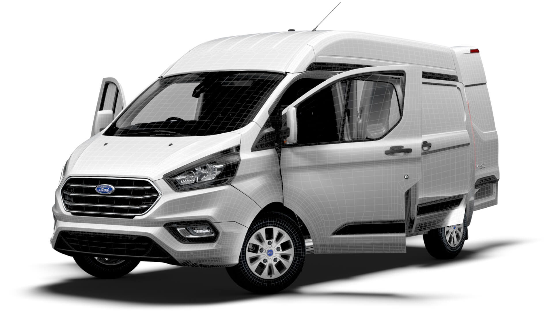 Ford Transit Custom L2H2 Ukspec Hqinterior 2022 - 3D Model by Creator 3D