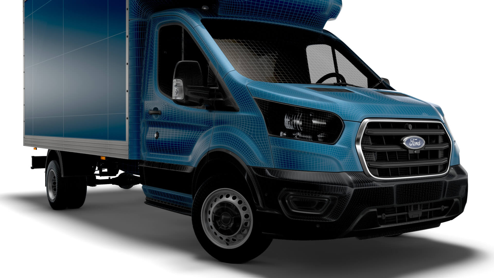 Ford Transit Luton Box 2023 - 3D Model by Creator 3D