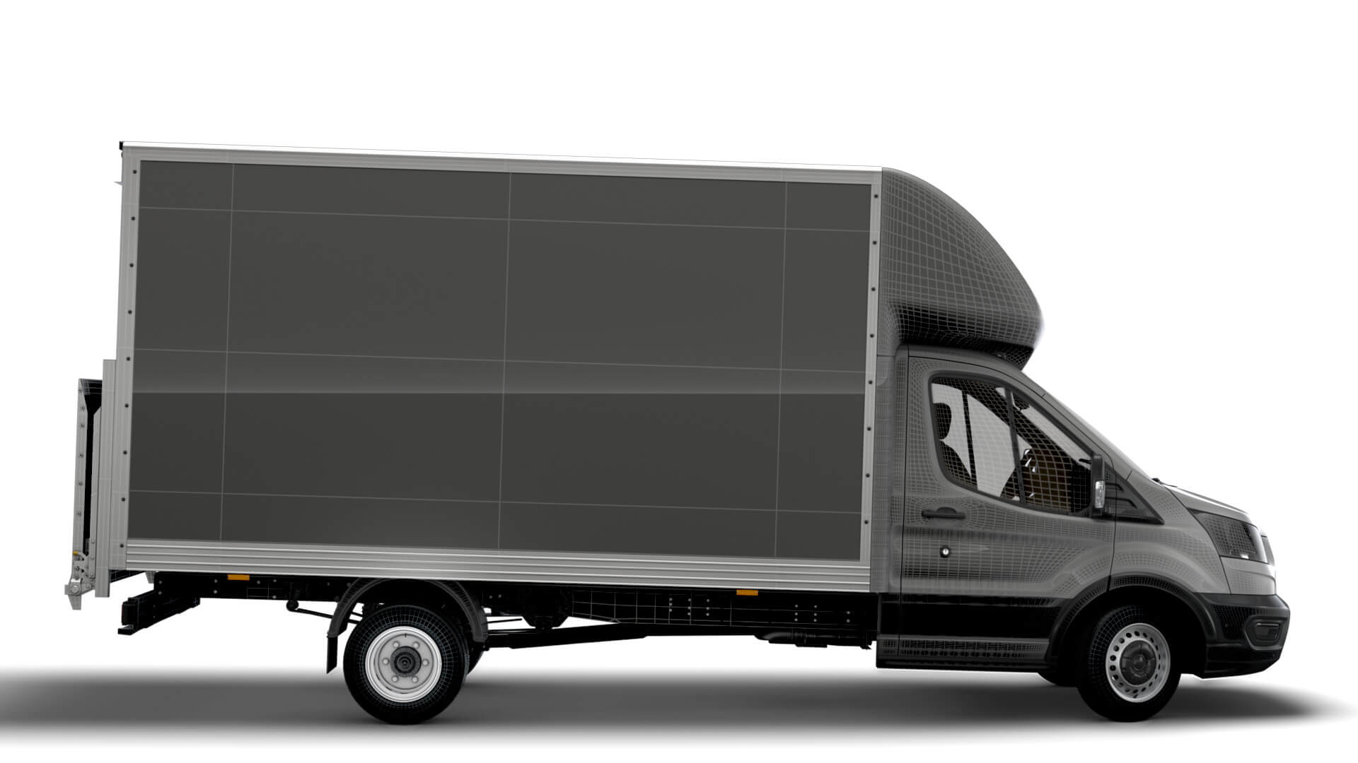 Ford Transit Luton Box Tail Lift 2023 - 3D Model by Creator 3D