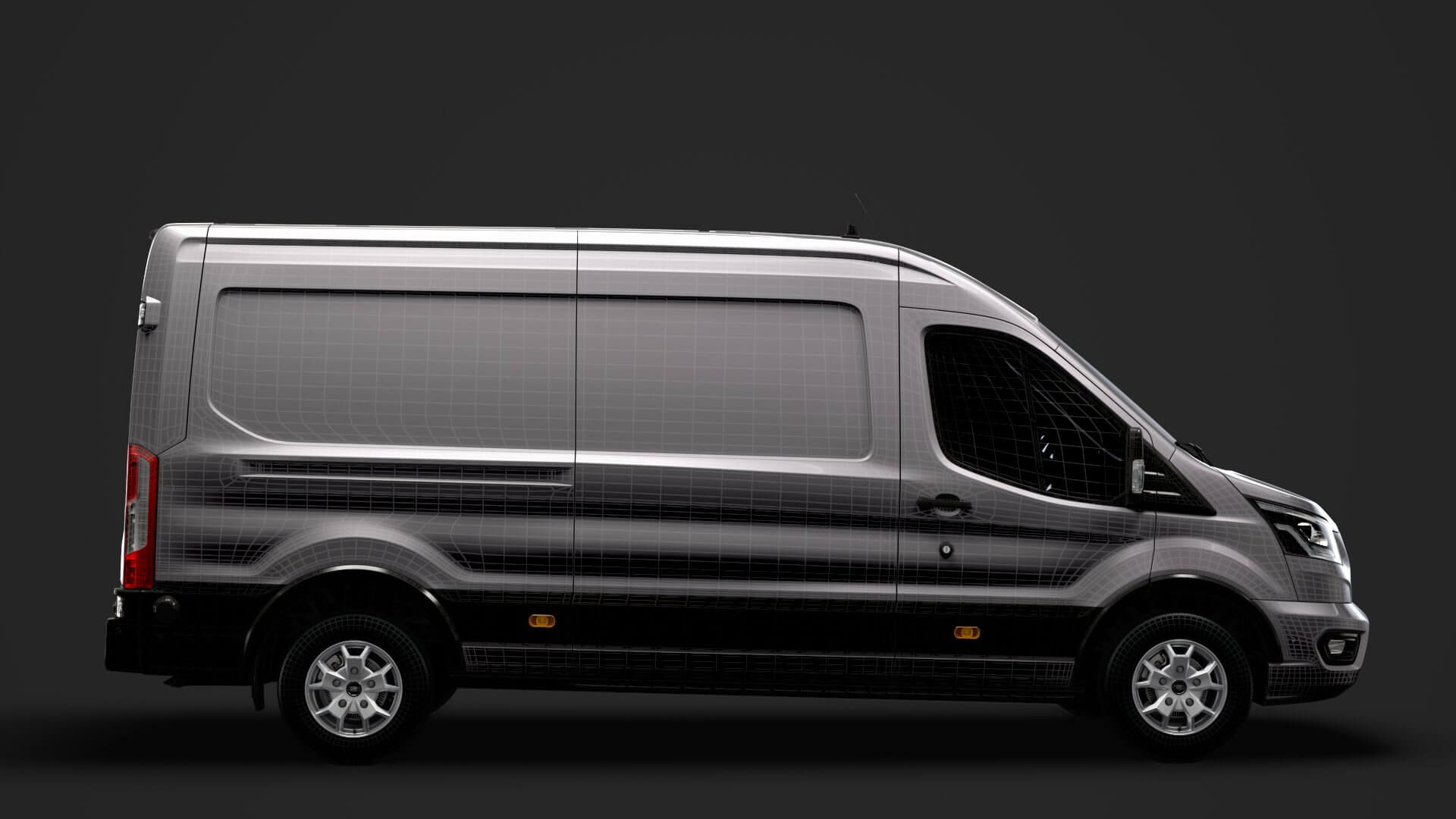 Ford Transit Van 350 L3H2 Limited 2020 - 3D Model by Creator 3D