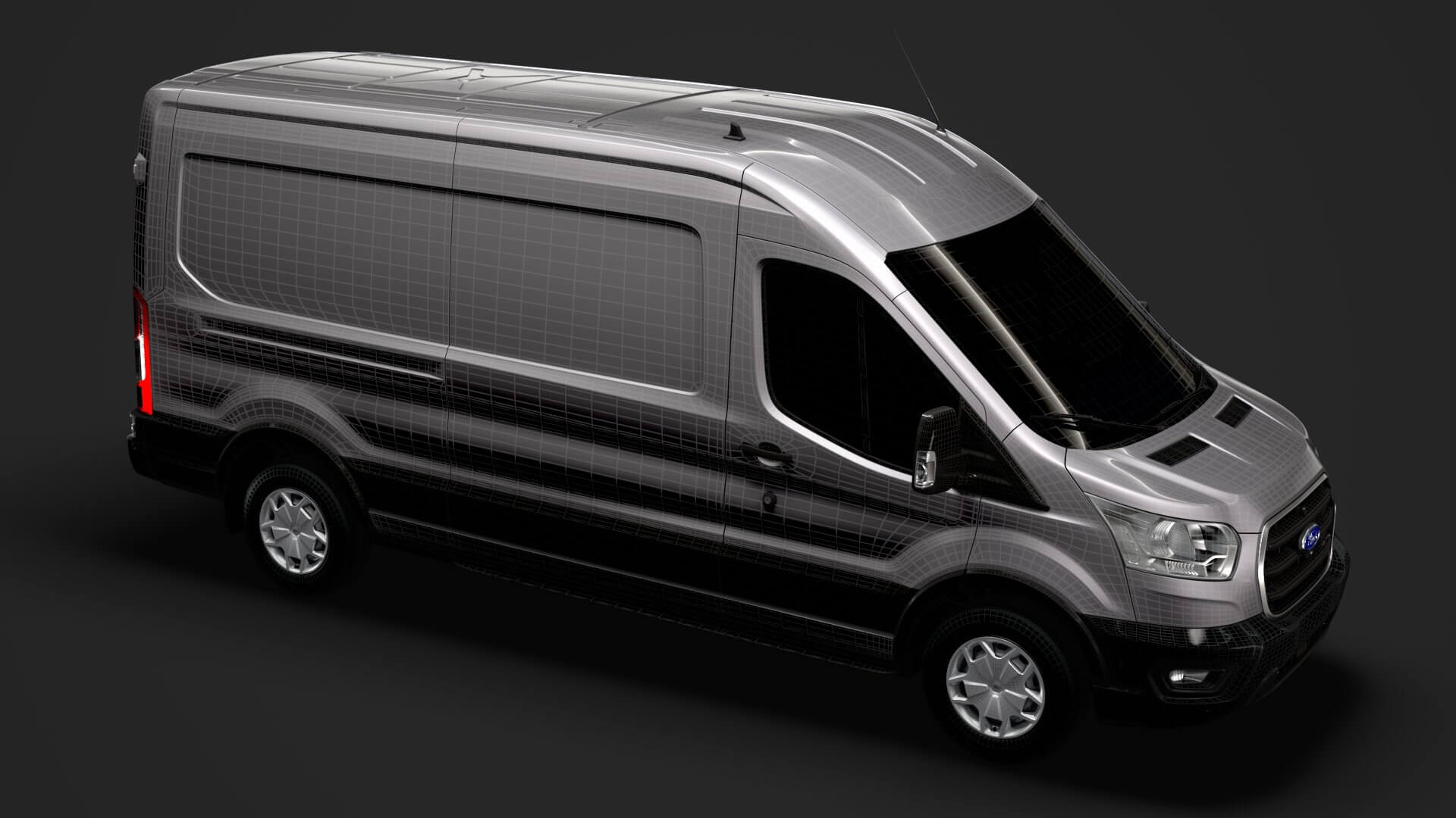 Ford Transit Van 350 L3H2 Trend 2020 - 3D Model by Creator 3D