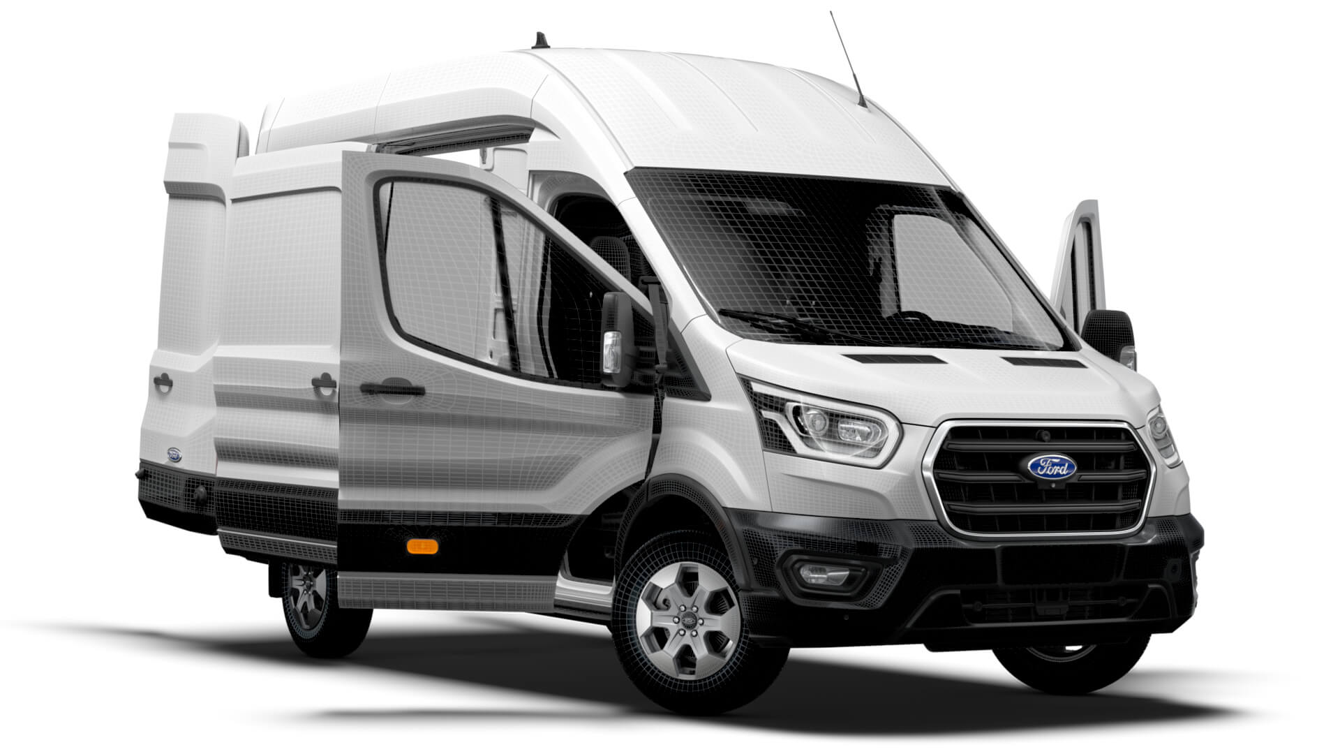 Ford Transit Van L2H3 Hqinterior 2024 - 3D Model by Creator 3D