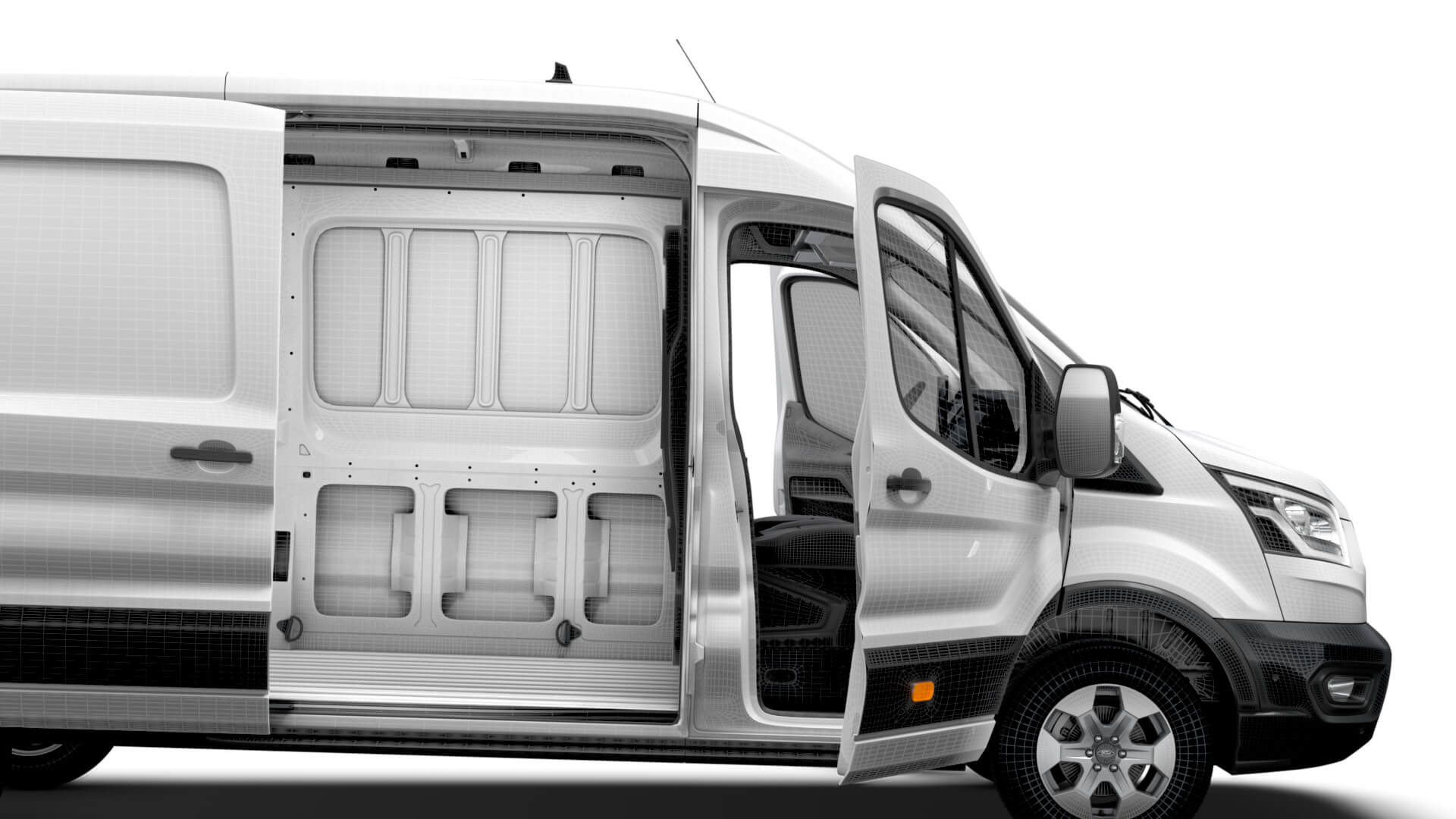 Ford Transit Van L3H2 Hqinterior 2024 - 3D Model by Creator 3D