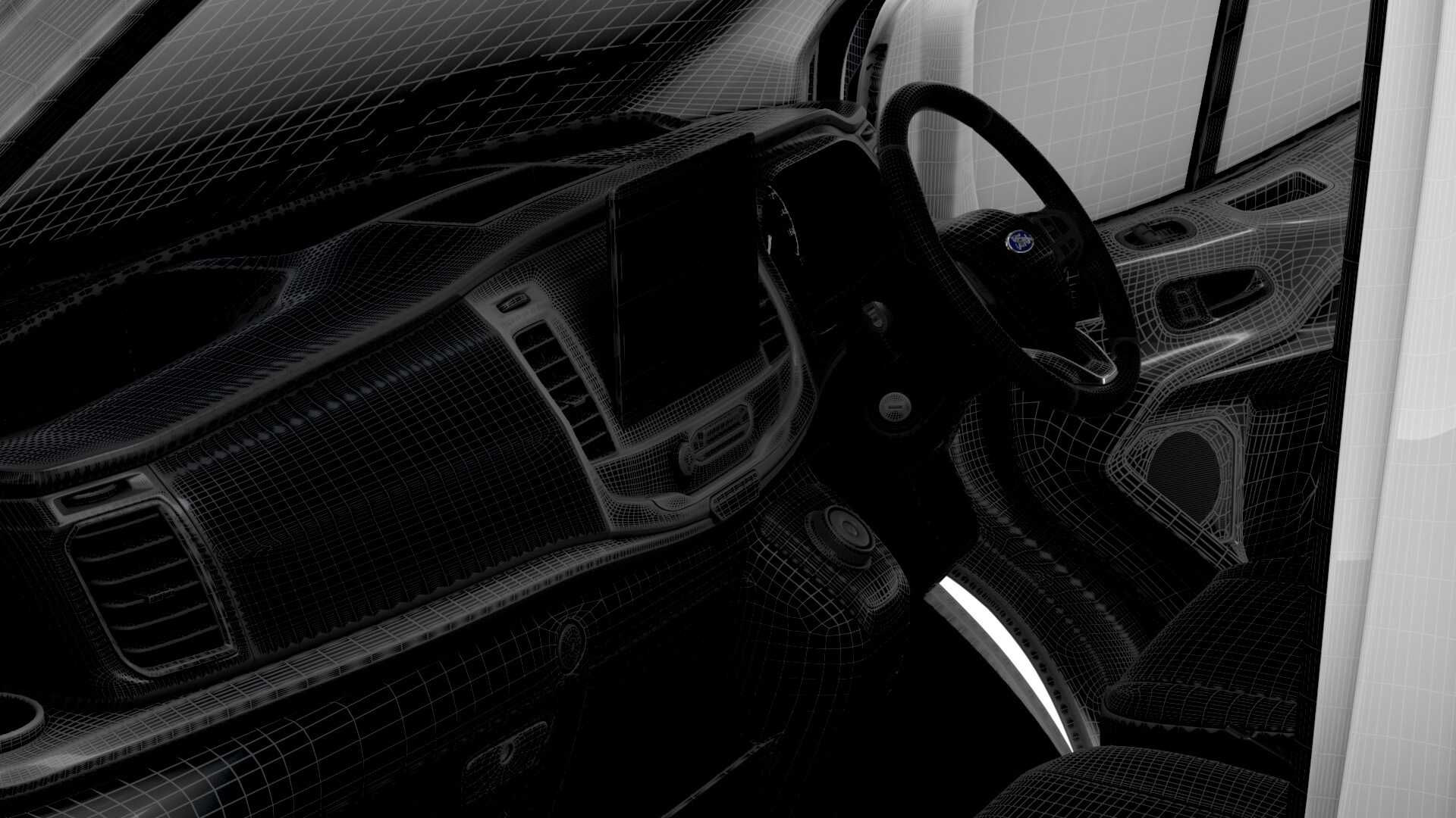 Ford Transit Van L3H2 UK-spec Hqinterior 2024 3D Model by Creator 3D