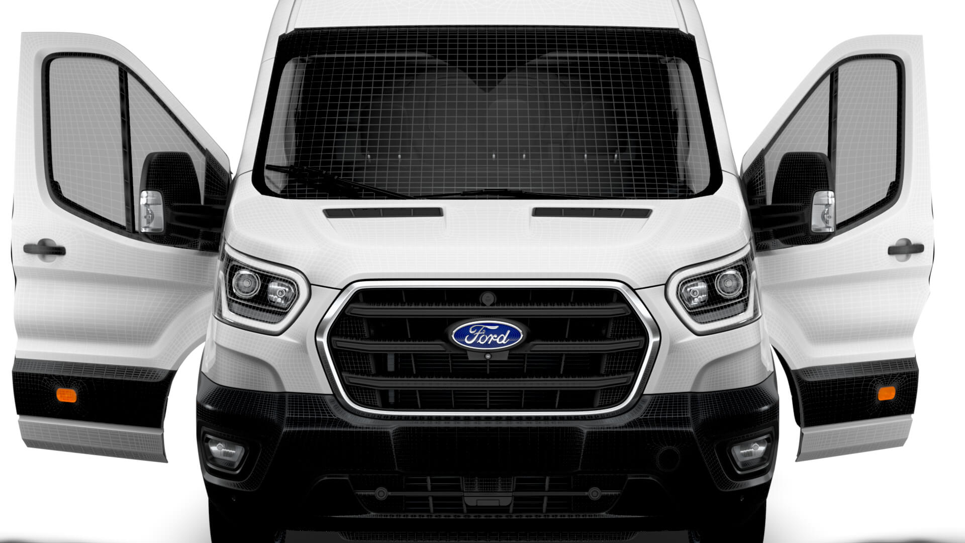 Ford Transit Van L3H2 UK-spec Hqinterior 2024 3D Model by Creator 3D