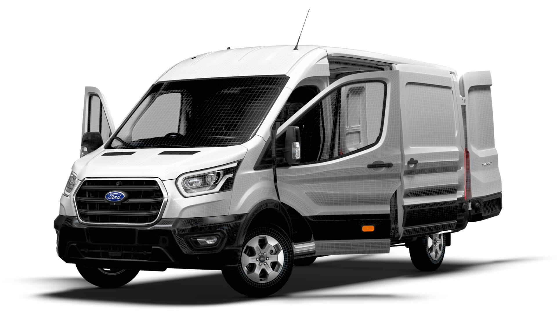 Ford Transit Van L3H2 UK-spec Hqinterior 2024 3D Model by Creator 3D