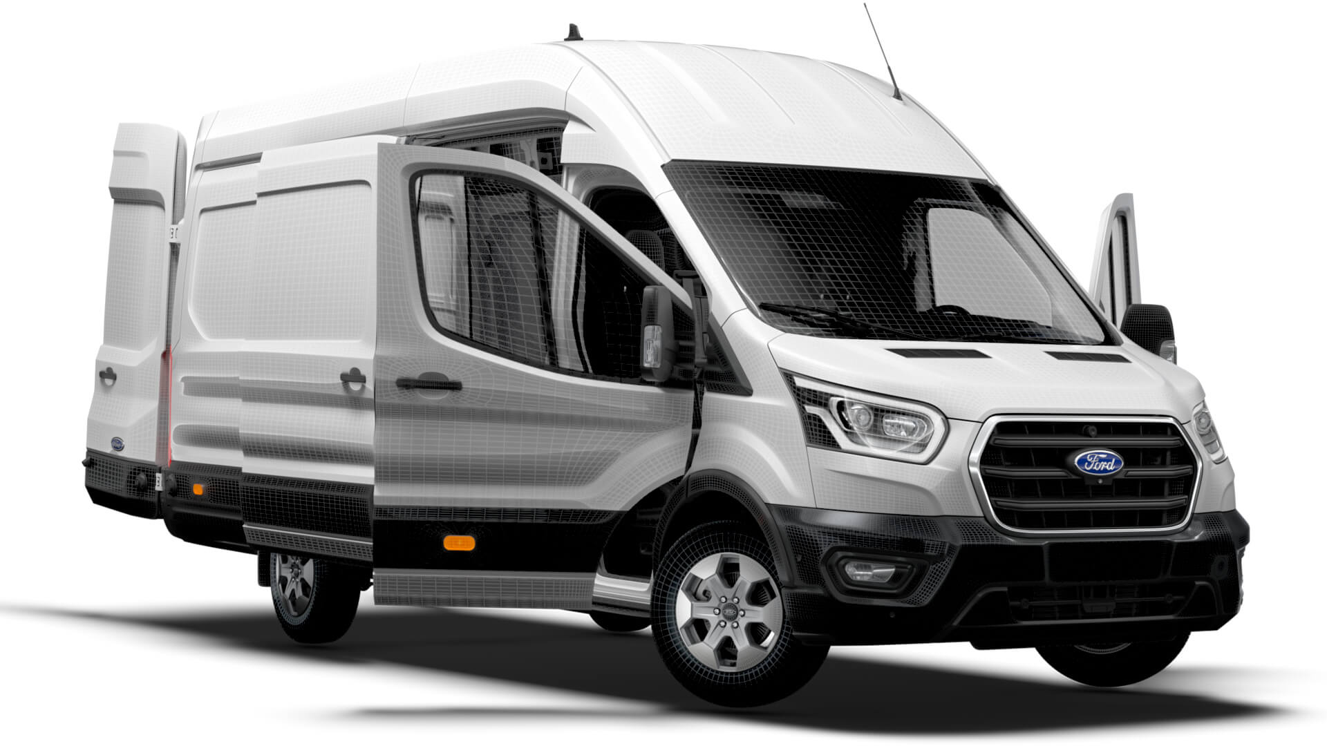 Ford Transit Van L4H3 Hqinterior 2024 - 3D Model by Creator 3D