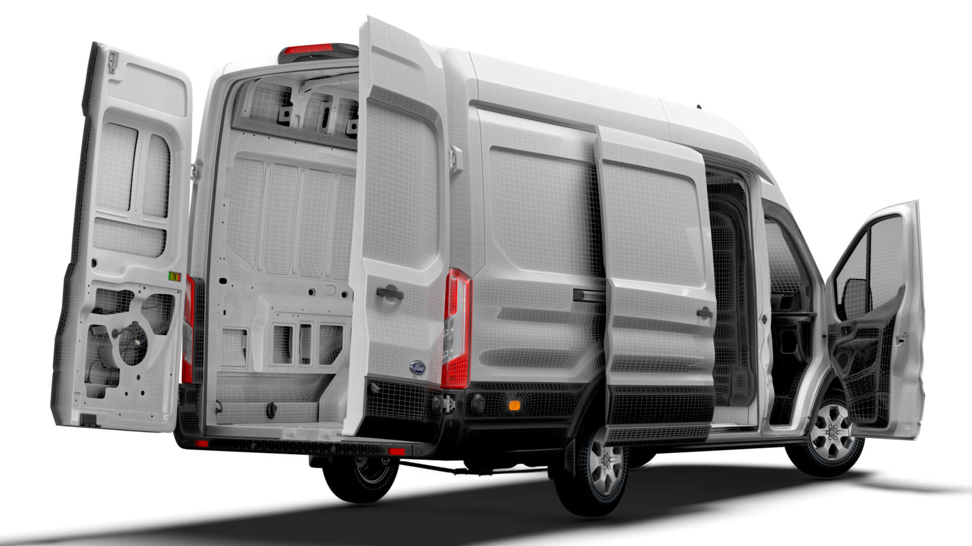 Ford Transit Van L4H3 Hqinterior 2024 - 3D Model by Creator 3D