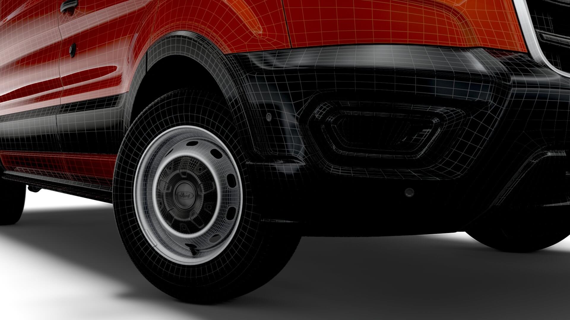 Ford Transit Van UK Spec L2H2 Leader 2020 - 3D Model by Creator 3D