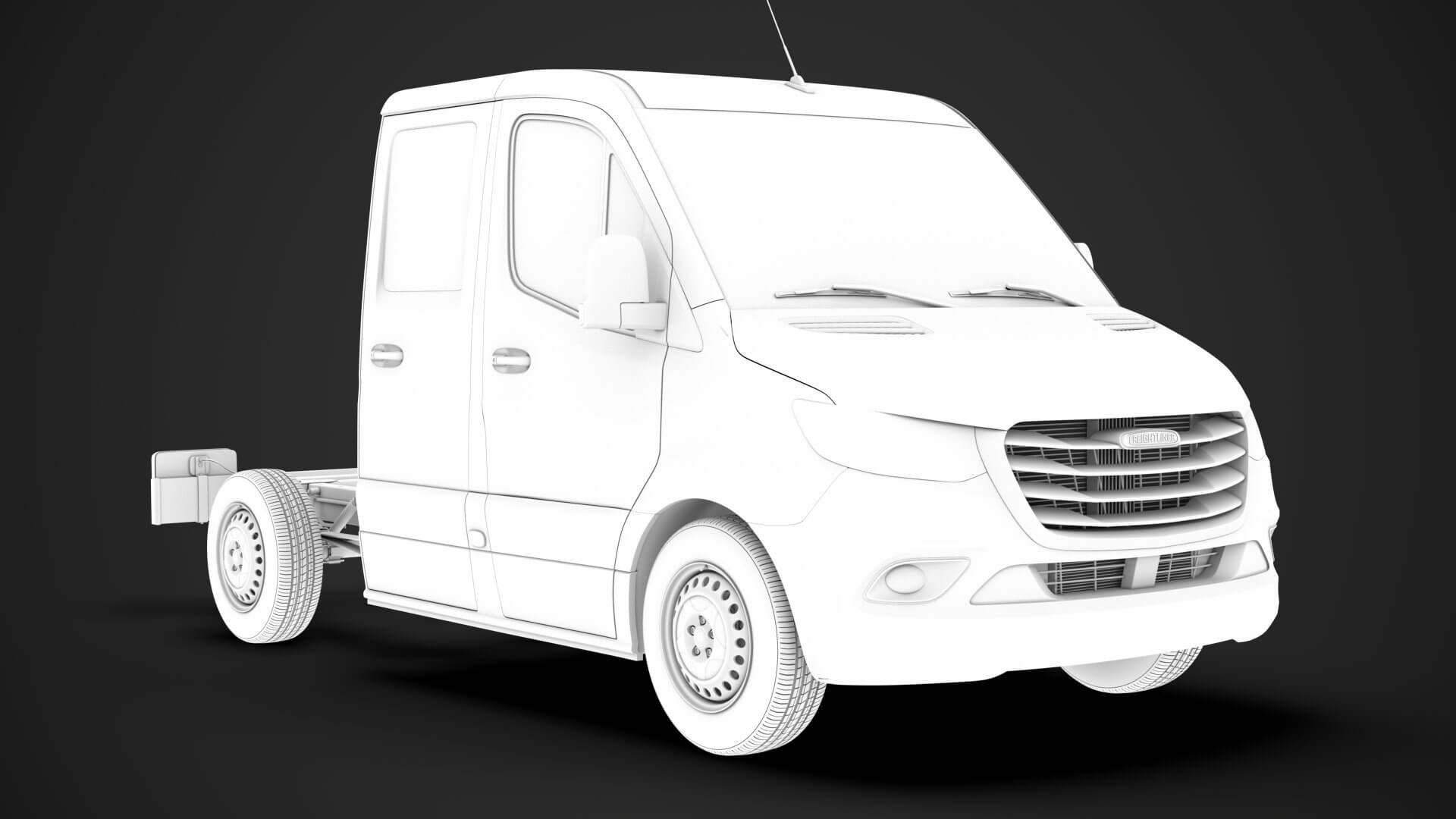 Freightliner Sprinter Chassis Crew Cab L1 FWD 2019 - 3D Model by Creator 3D
