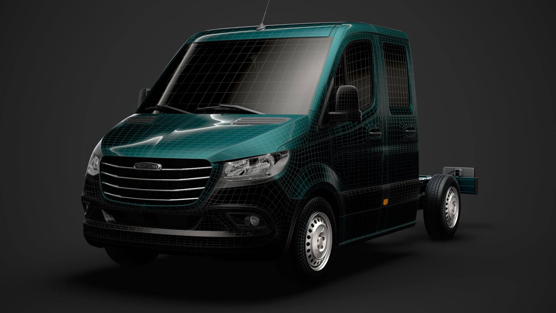 Freightliner Sprinter Chassis Crew Cab L1 FWD 2019 - 3D Model by Creator 3D