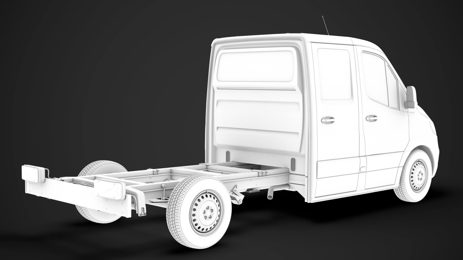 Freightliner Sprinter Chassis Crew Cab L2 FWD 2019 - 3D Model by Creator 3D