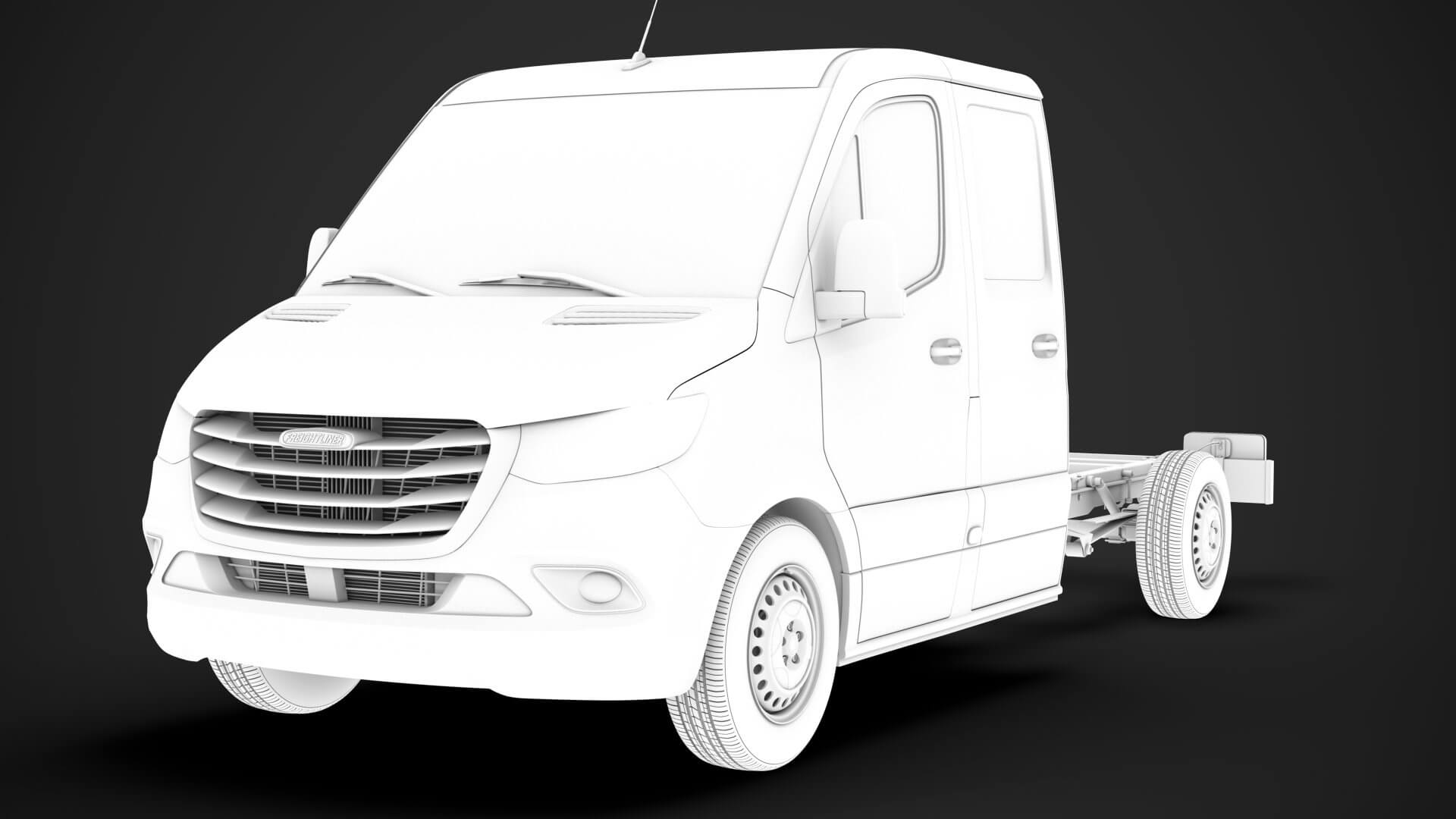 Freightliner Sprinter Chassis Crew Cab L2 FWD 2019 - 3D Model by Creator 3D