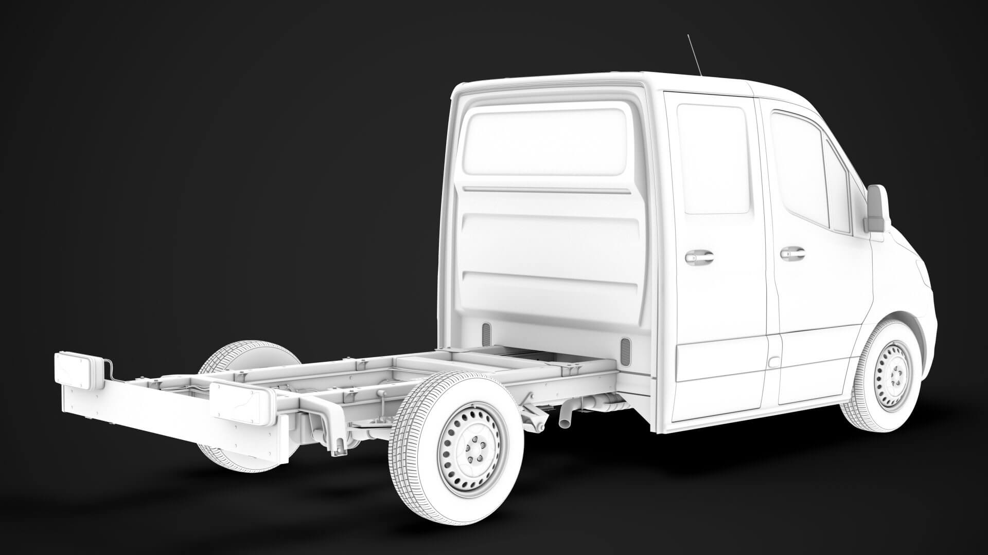 Freightliner Sprinter Chassis Crew Cab L2 RWD 2019 - 3D Model by Creator 3D