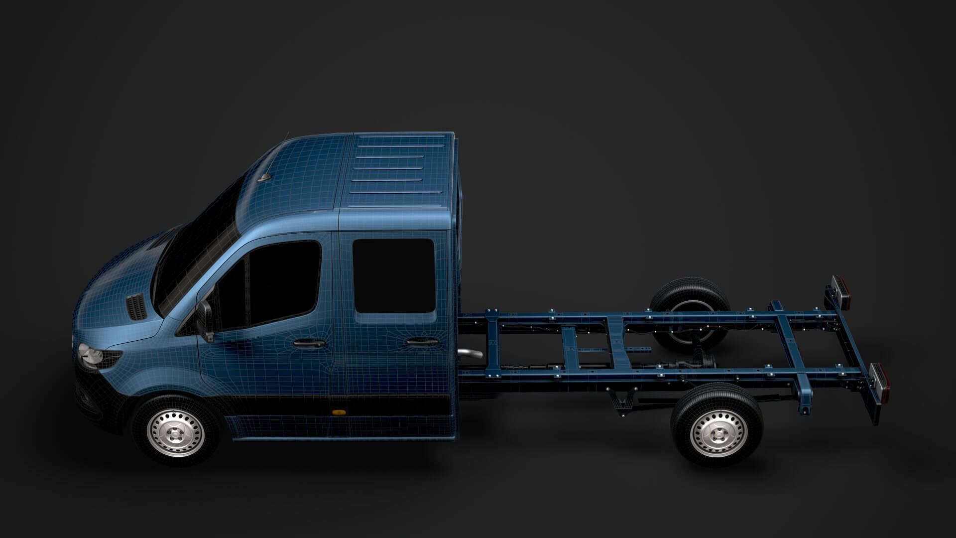 Freightliner Sprinter Chassis Crew Cab L3 RWD 2019 - 3D Model by Creator 3D