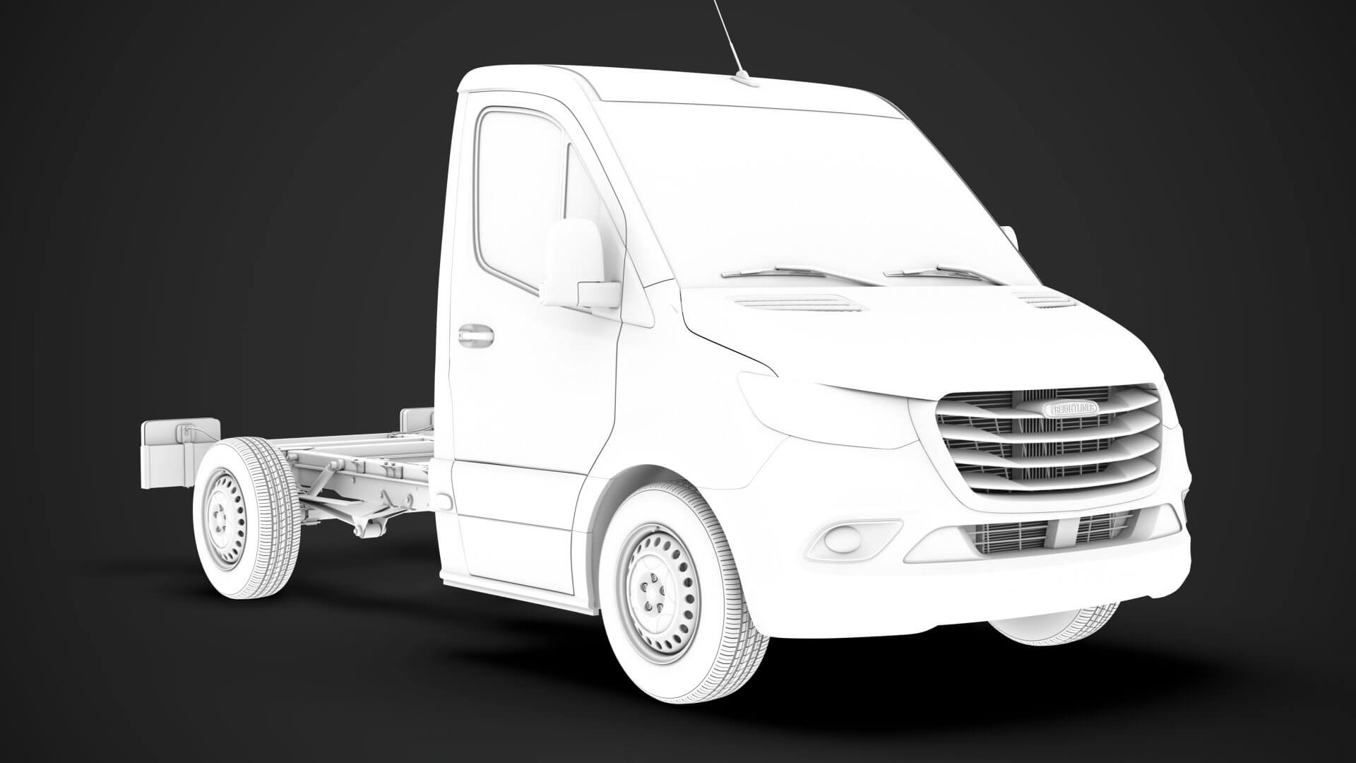 Freightliner Sprinter Chassis Single Cab L1 FWD 2019 - 3D Model by ...