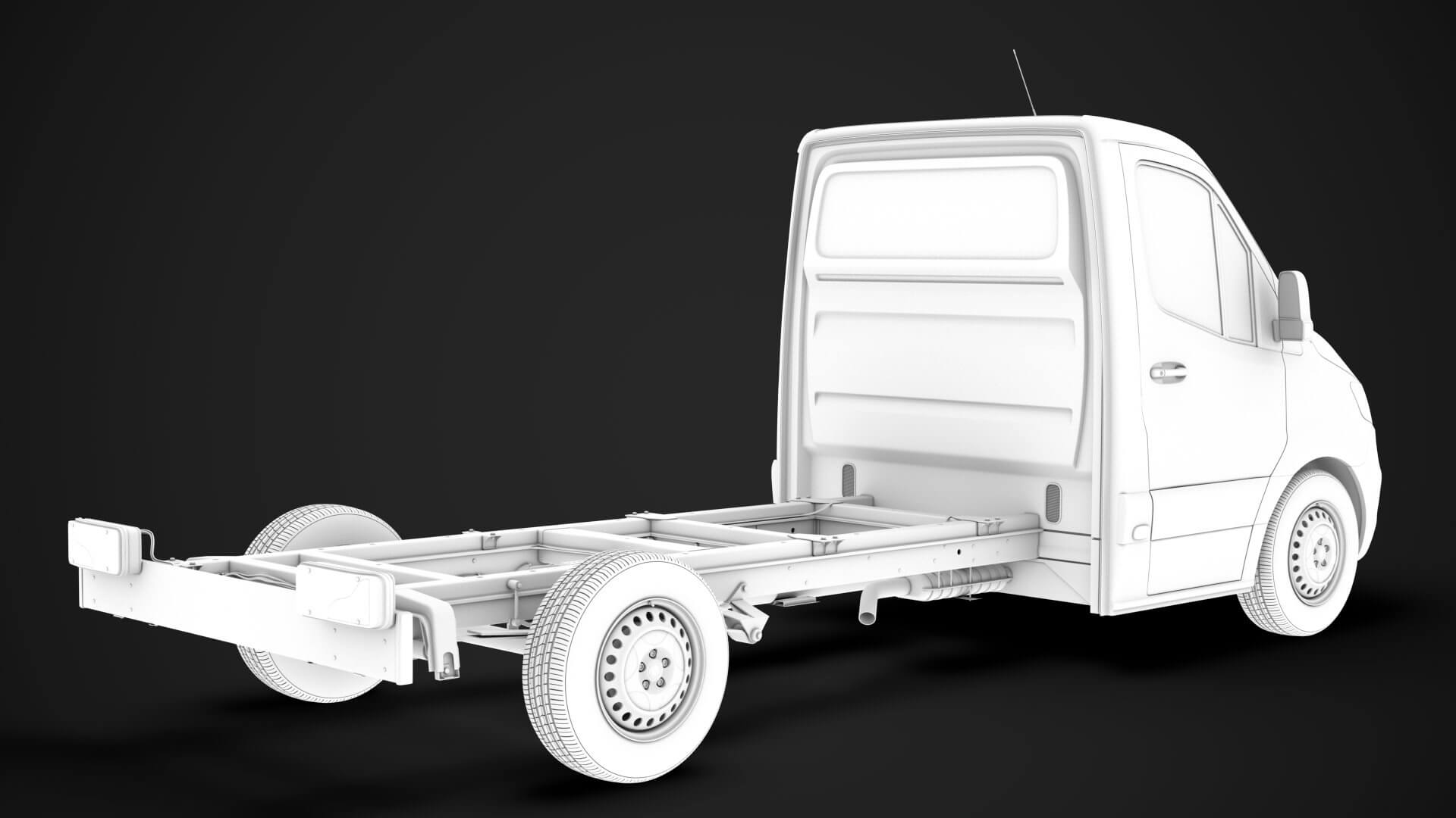 Freightliner Sprinter Chassis Single Cab L2 FWD 2019 - 3D Model by ...