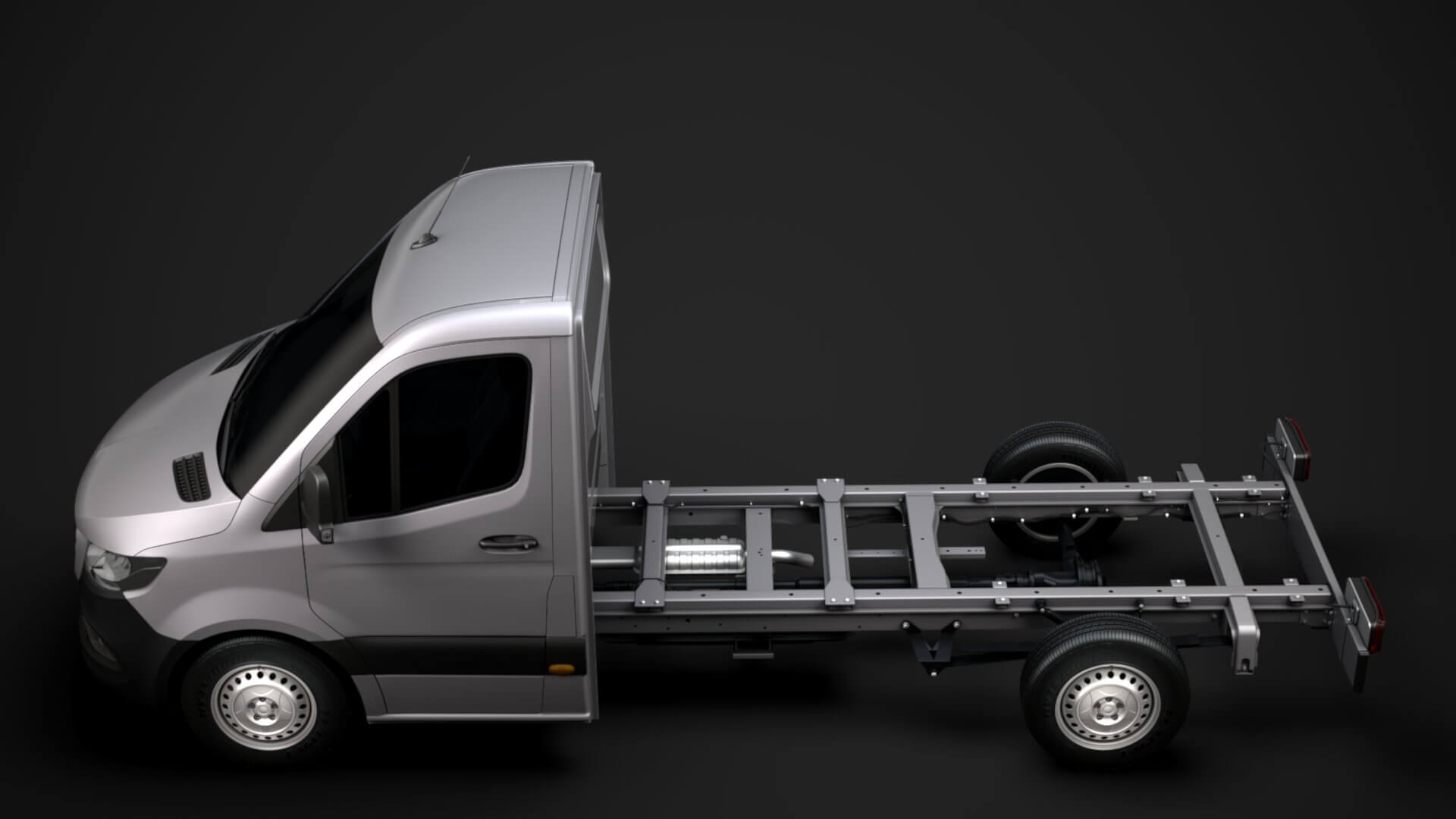 Freightliner Sprinter Chassis Single Cab L2 RWD 2019 - 3D Model by ...
