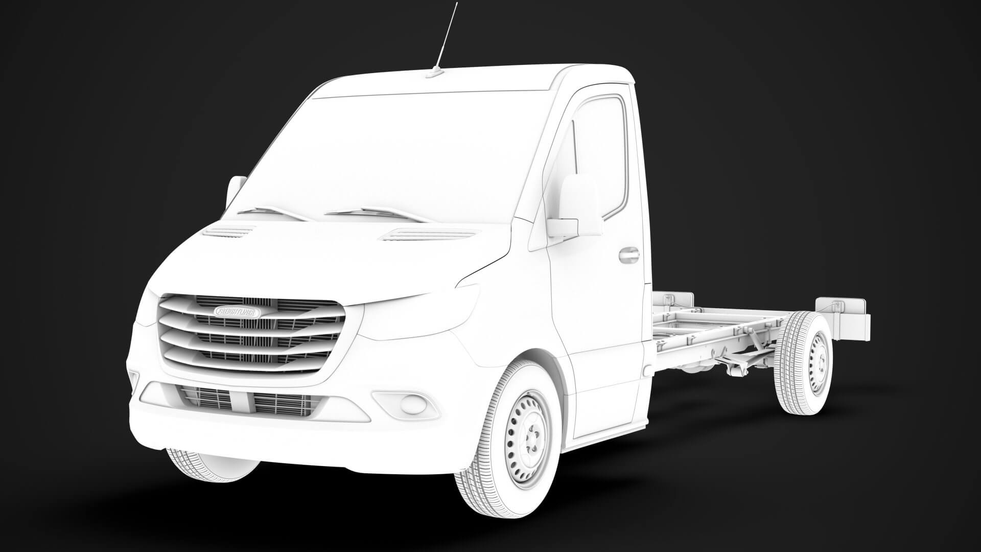 Freightliner Sprinter Chassis Single Cab L3 RWD 2019 - 3D Model by ...