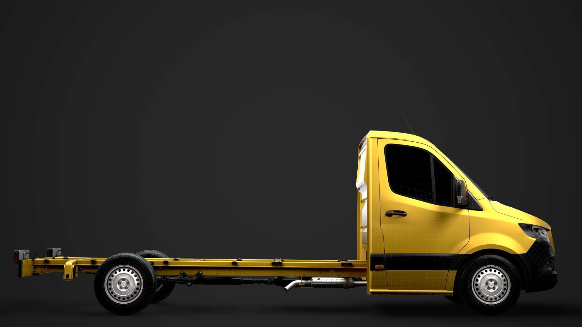 Freightliner Sprinter Chassis Single Cab L3 RWD 2019 - 3D Model by ...
