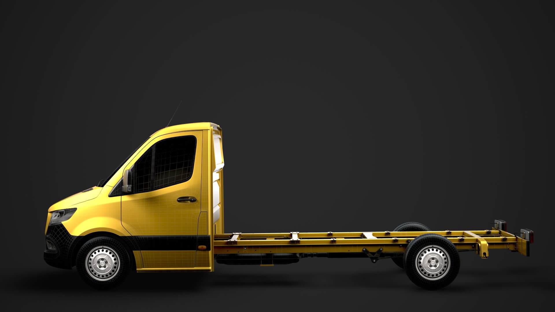 Freightliner Sprinter Chassis Single Cab L3 RWD 2019 - 3D Model by ...