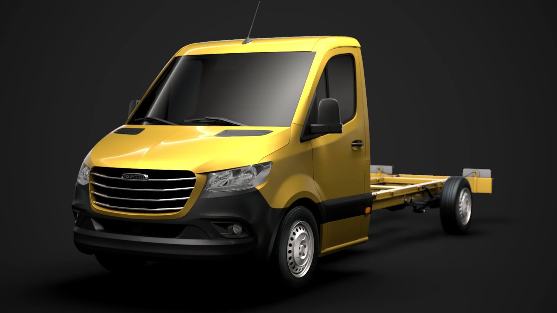 Freightliner Sprinter Chassis Single Cab L3 RWD 2019 - 3D Model by ...