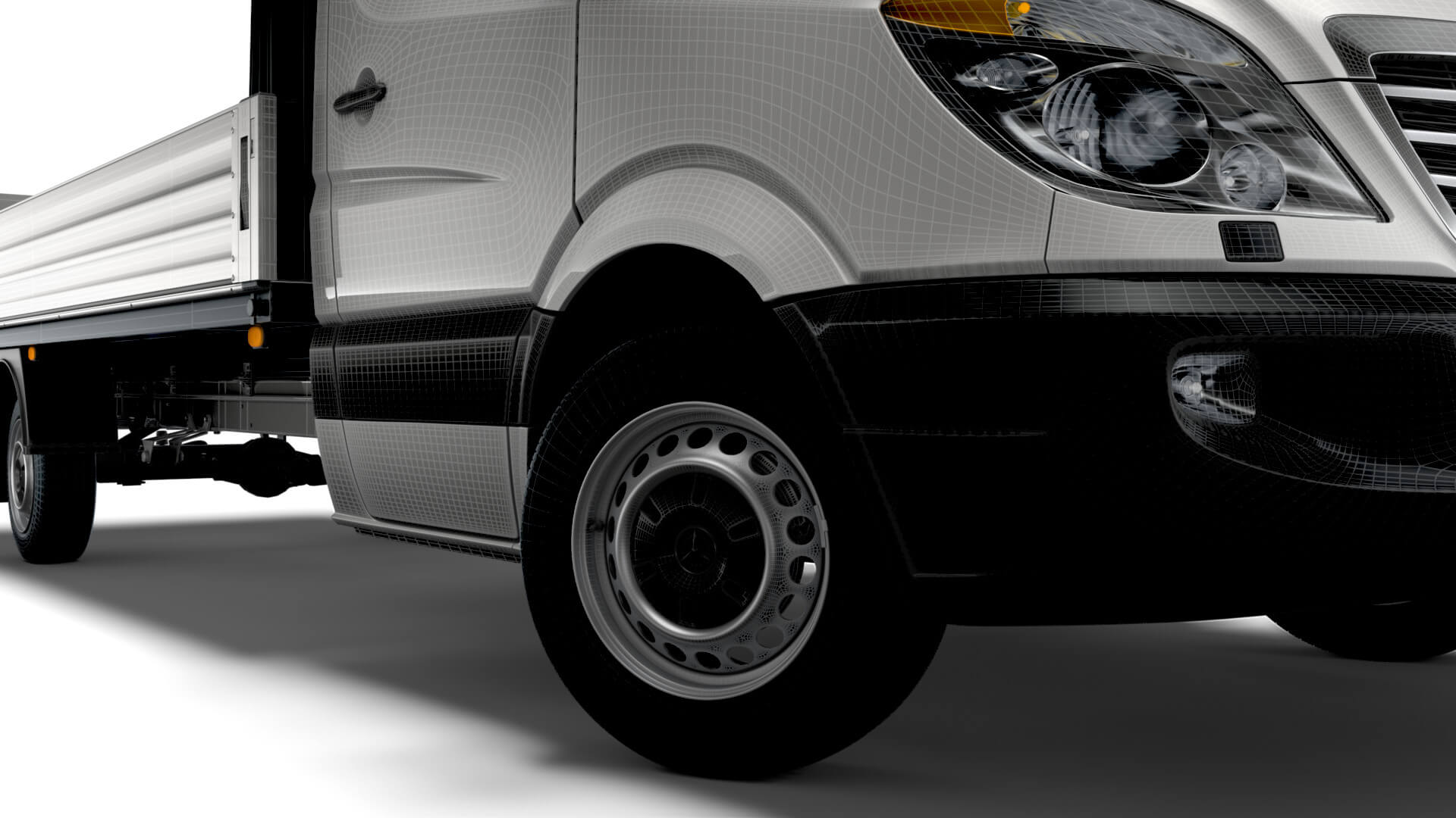 Freightliner Sprinter Dropside Tail Lift 2018 - 3D Model by Creator 3D