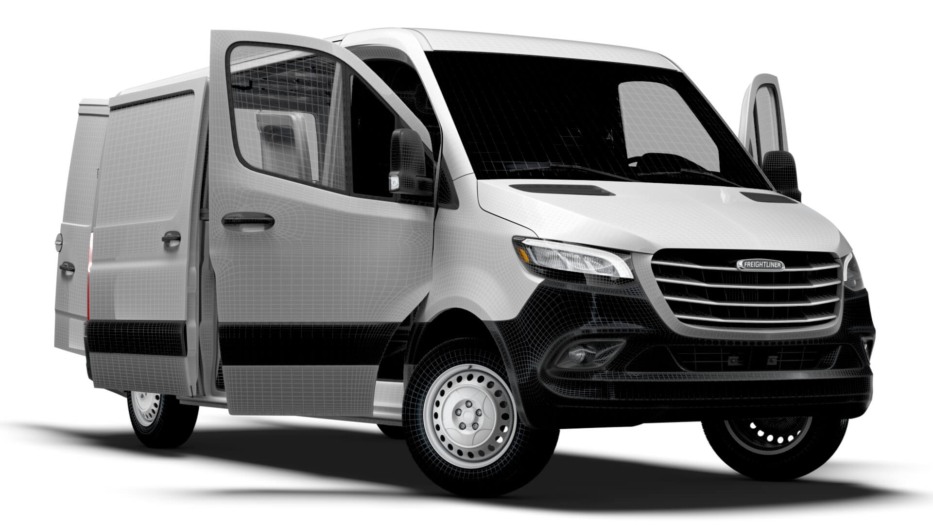 Freightliner Sprinter L2H1 RWD HQ Interior 2024 - 3D Model by Creator 3D