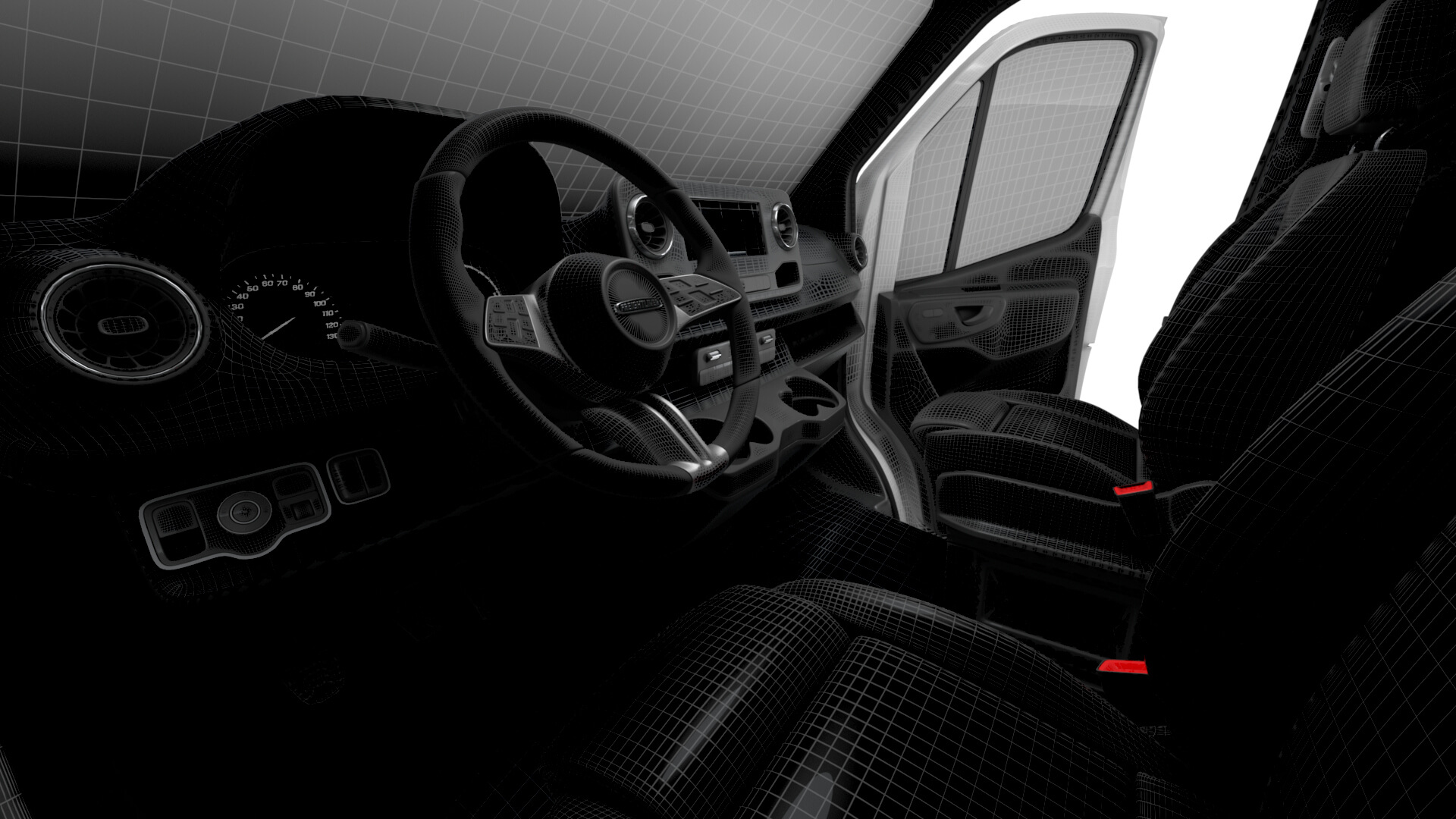 Freightliner Sprinter L4H3 RWD HQ Interior 2024 - 3D Model by Creator 3D