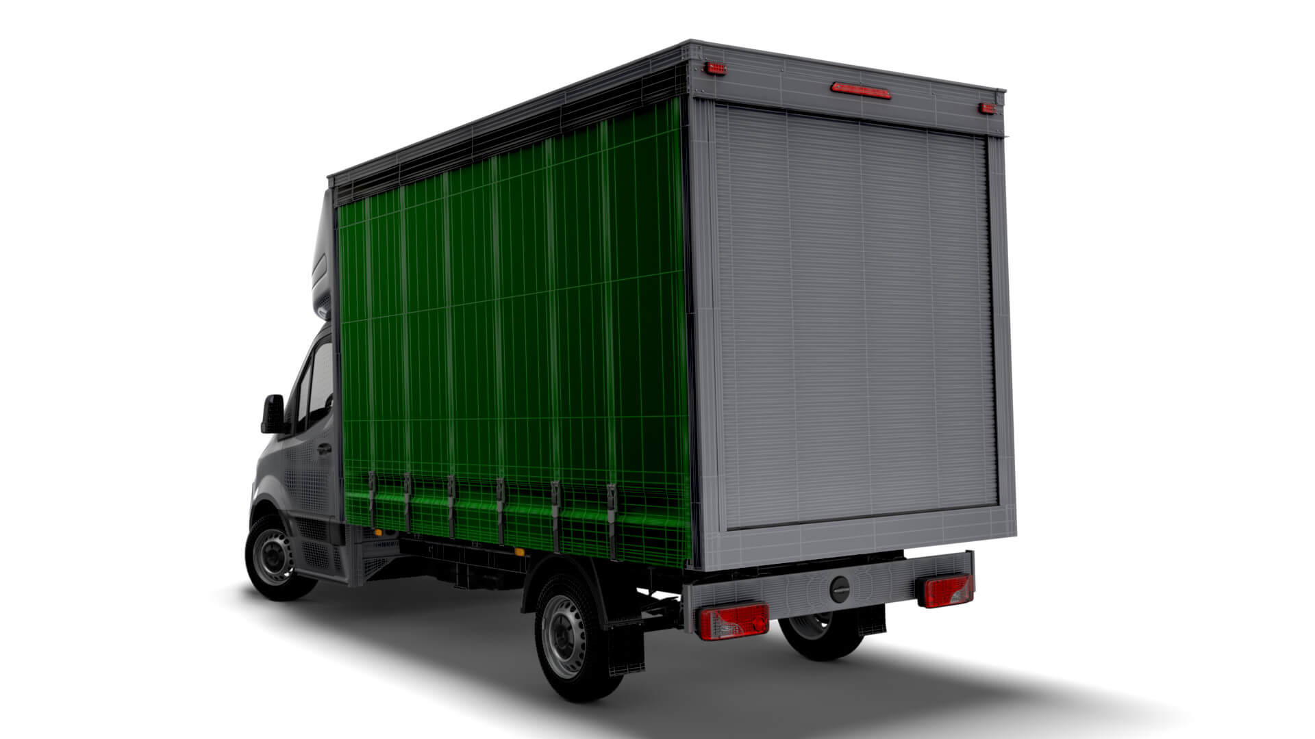 Freightliner Sprinter Luton Curtainsider 2023 - 3D Model by Creator 3D