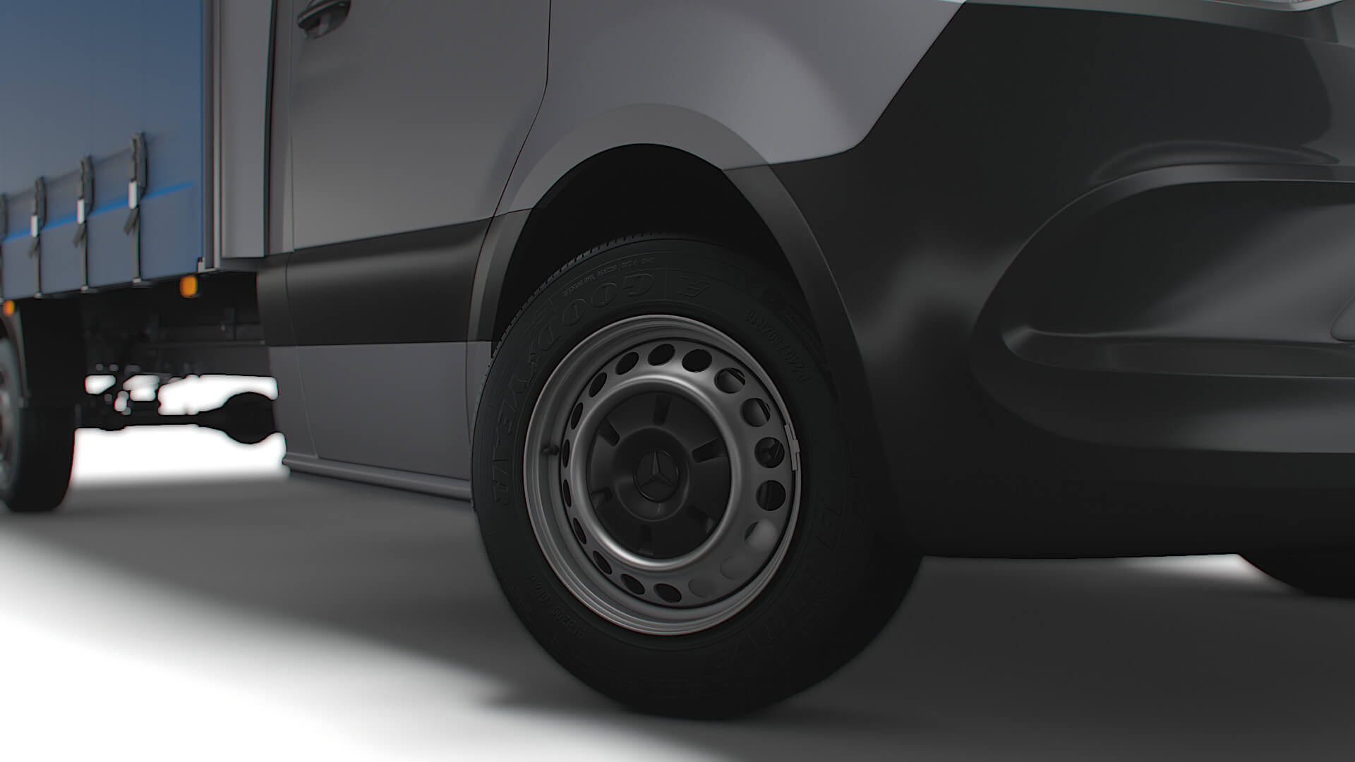 Freightliner Sprinter Luton Curtainsider Tail Lift 2023 - 3D Model by ...