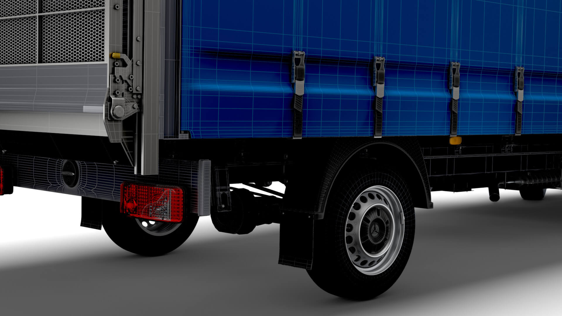 Freightliner Sprinter Luton Curtainsider Tail Lift 2023 - 3D Model by ...