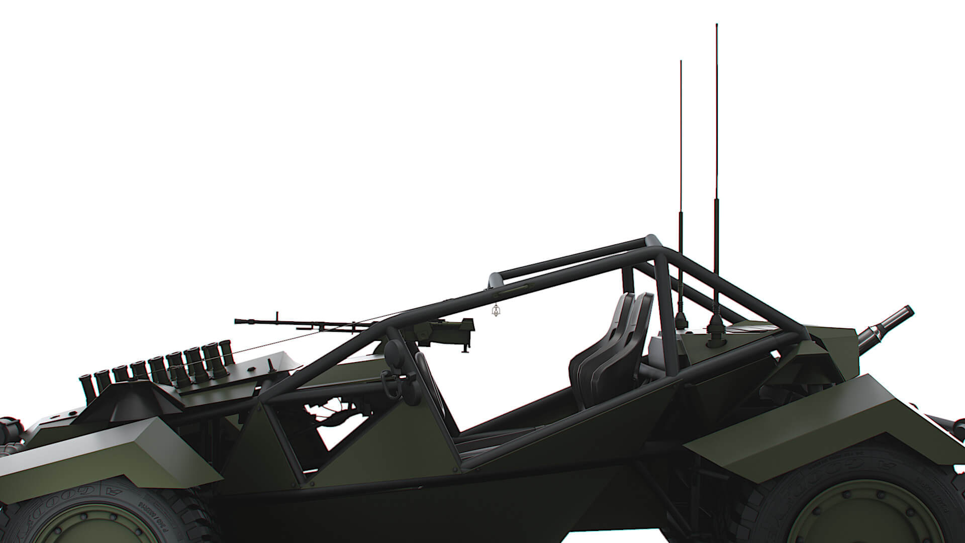 Generic Military Buggy Machine Gun 2023 - 3D Model by Creator 3D