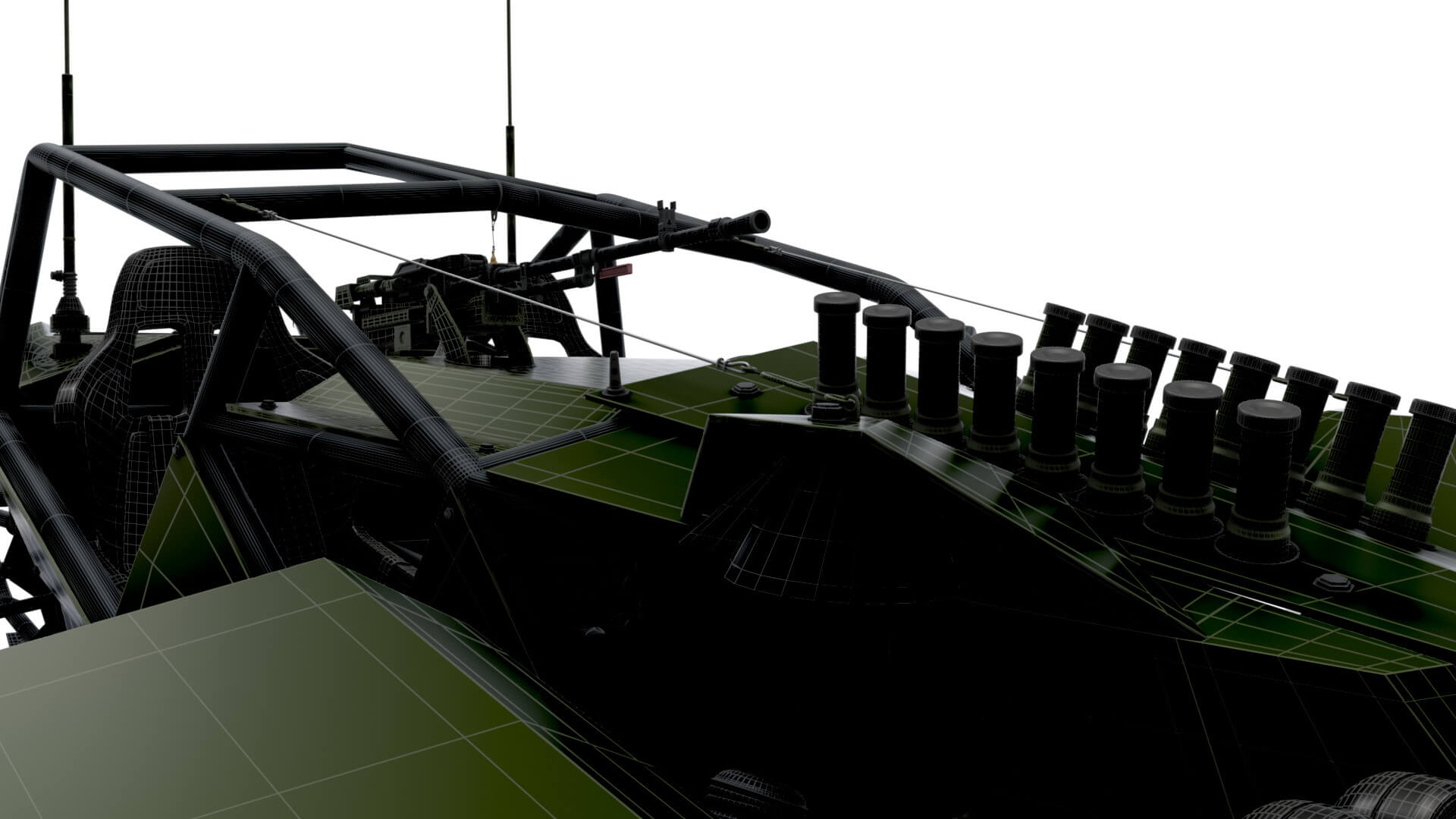 Generic Military Buggy Machine Gun 2023 - 3D Model by Creator 3D