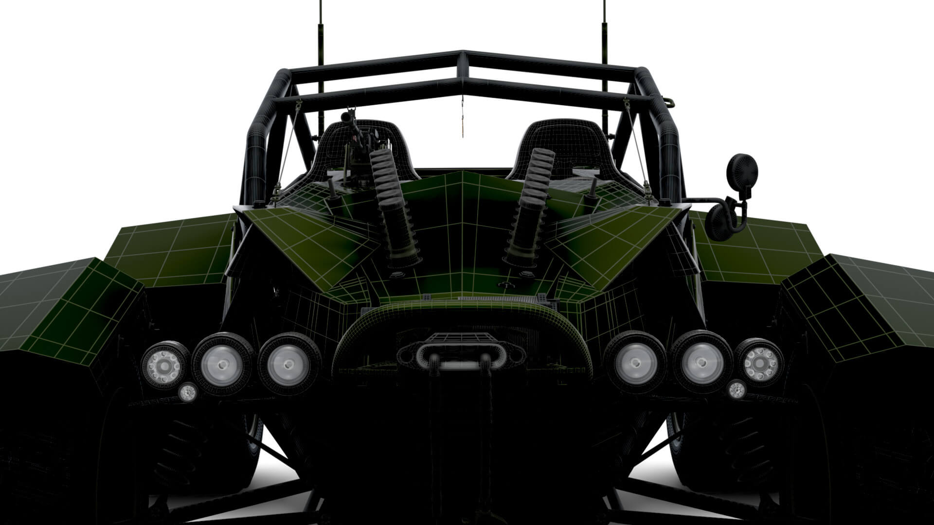 Generic Military Buggy Machine Gun 2023 - 3D Model by Creator 3D