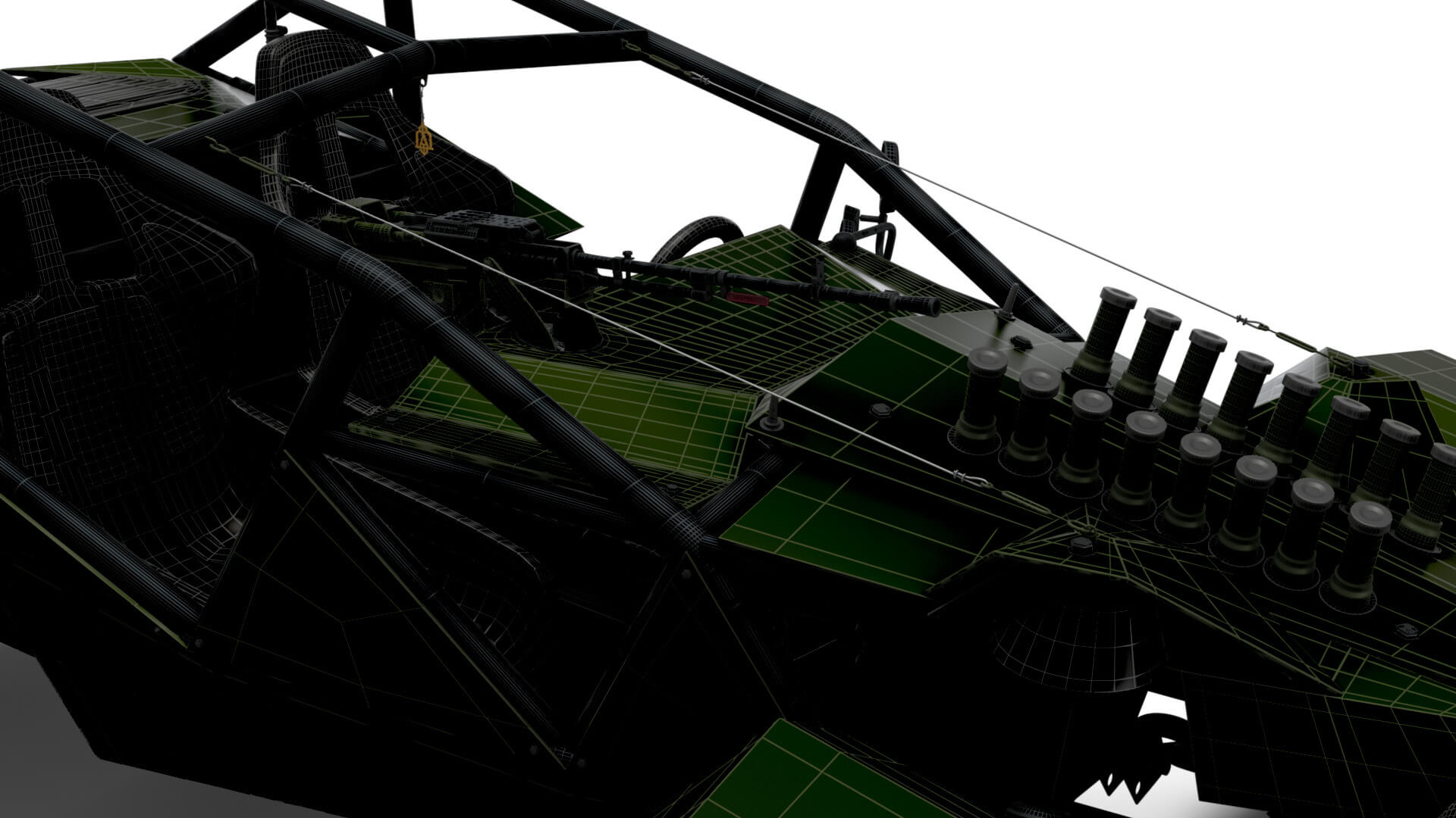 Generic Military Buggy Machine Gun 2023 - 3D Model by Creator 3D