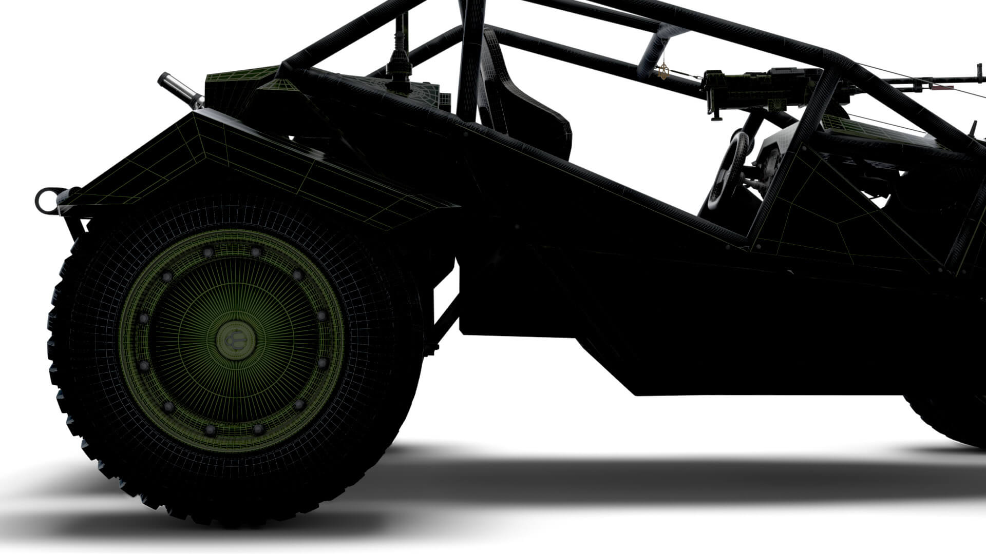 Generic Military Buggy Machine Gun 2023 - 3D Model by Creator 3D