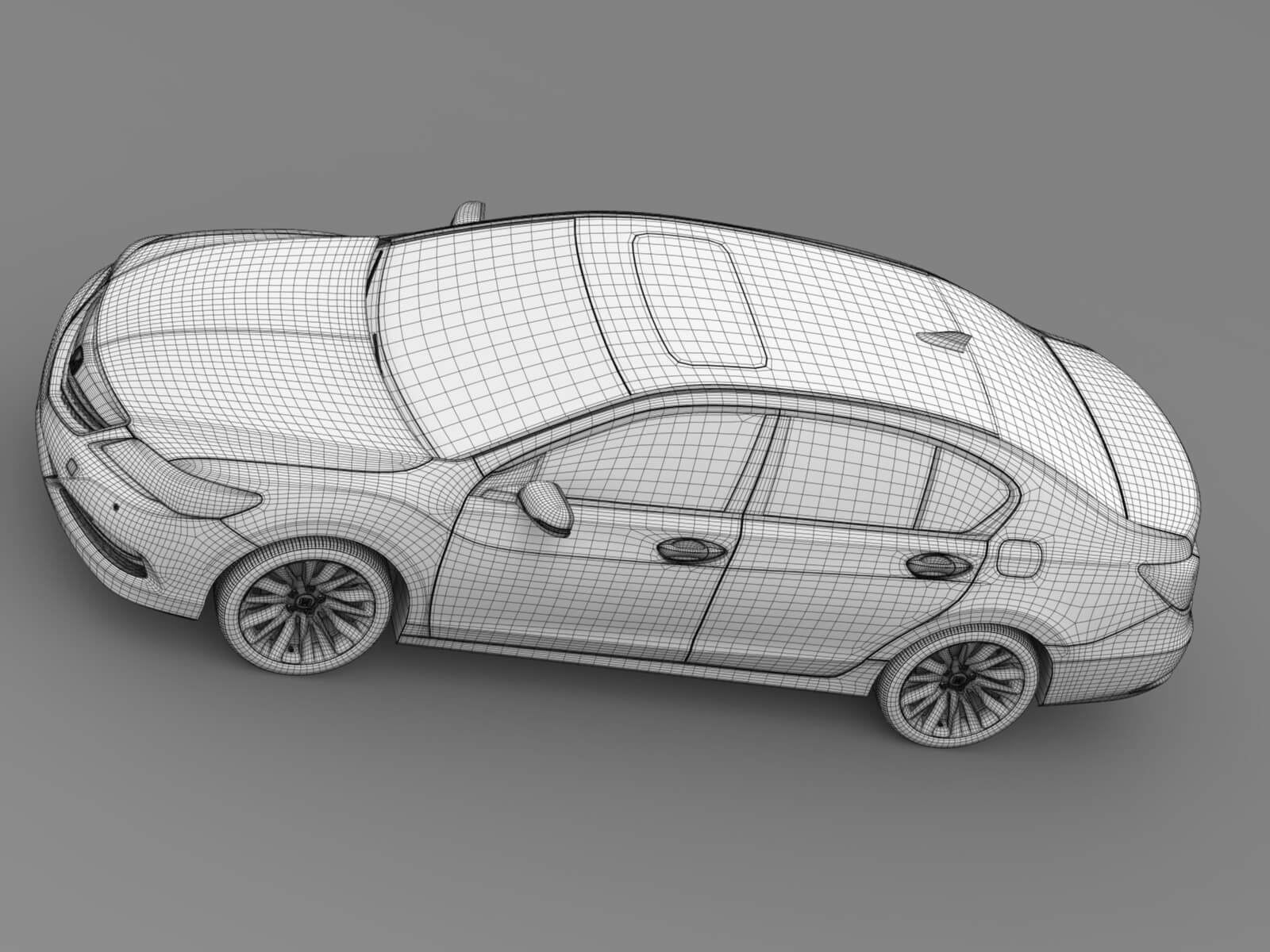 Honda Legend 2015 - 3D Model by Creator 3D