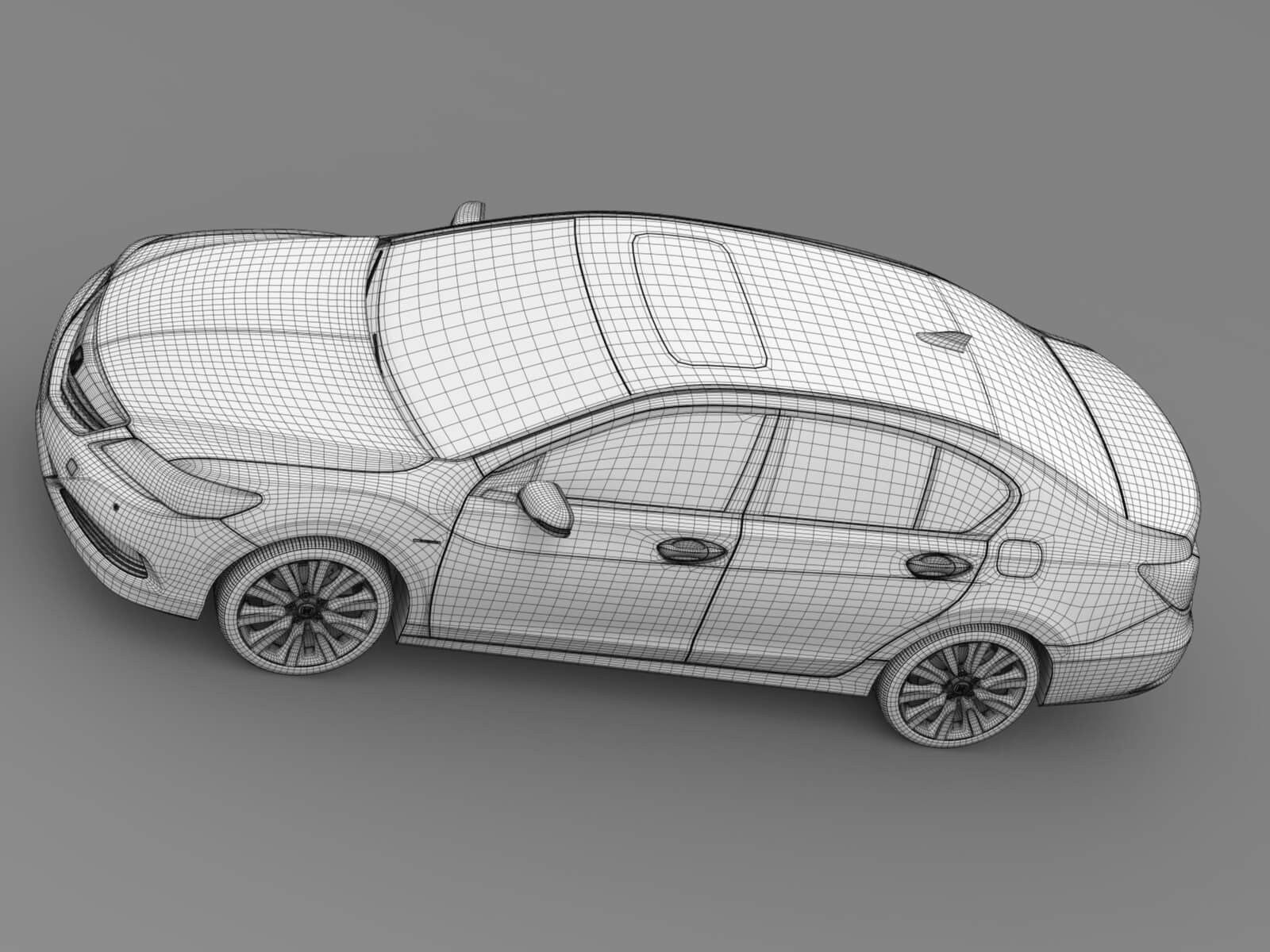 Honda Legend Hybrid 2015 - 3D Model by Creator 3D