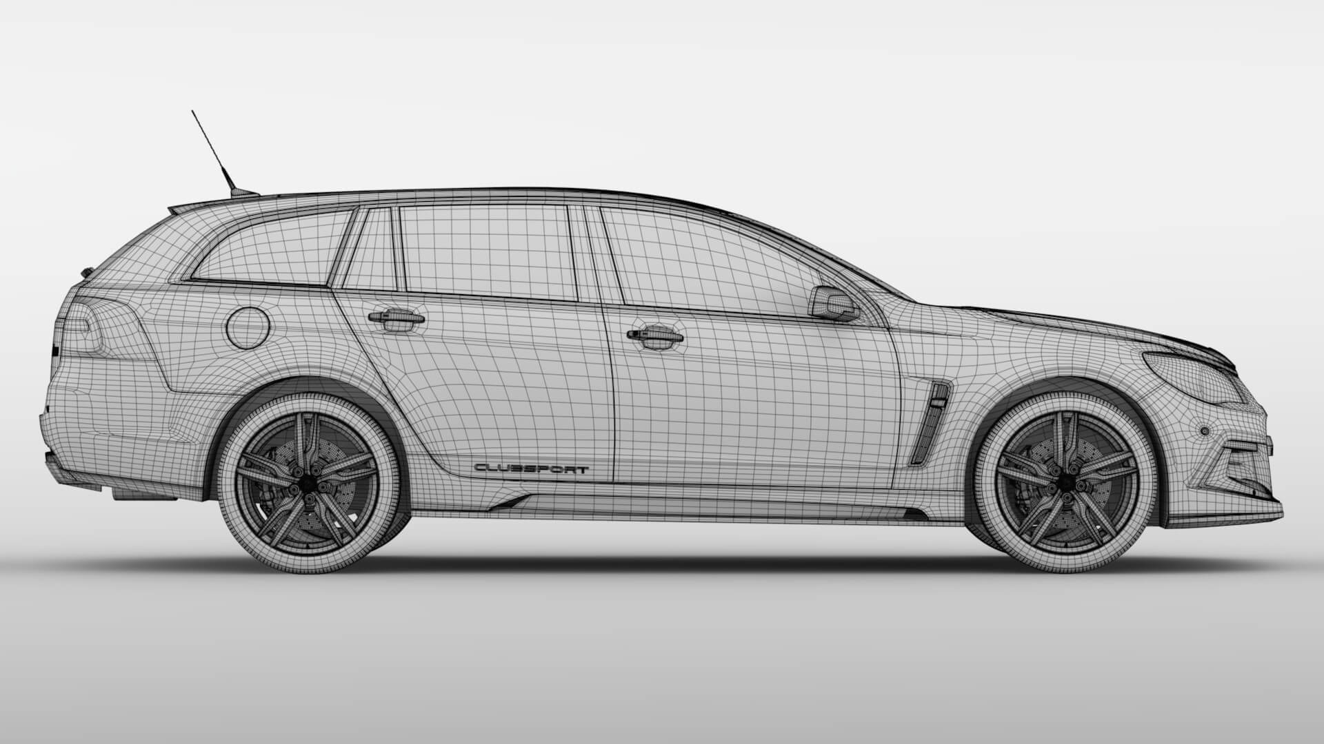 HSV Clubsport R8 Tourer Gen F2 2016 - 3D Model by Creator 3D