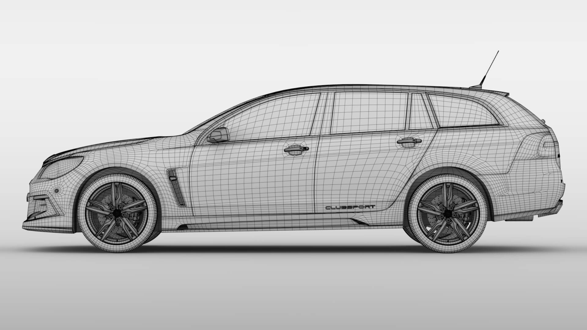 HSV Clubsport R8 Tourer Gen F2 2016 - 3D Model by Creator 3D