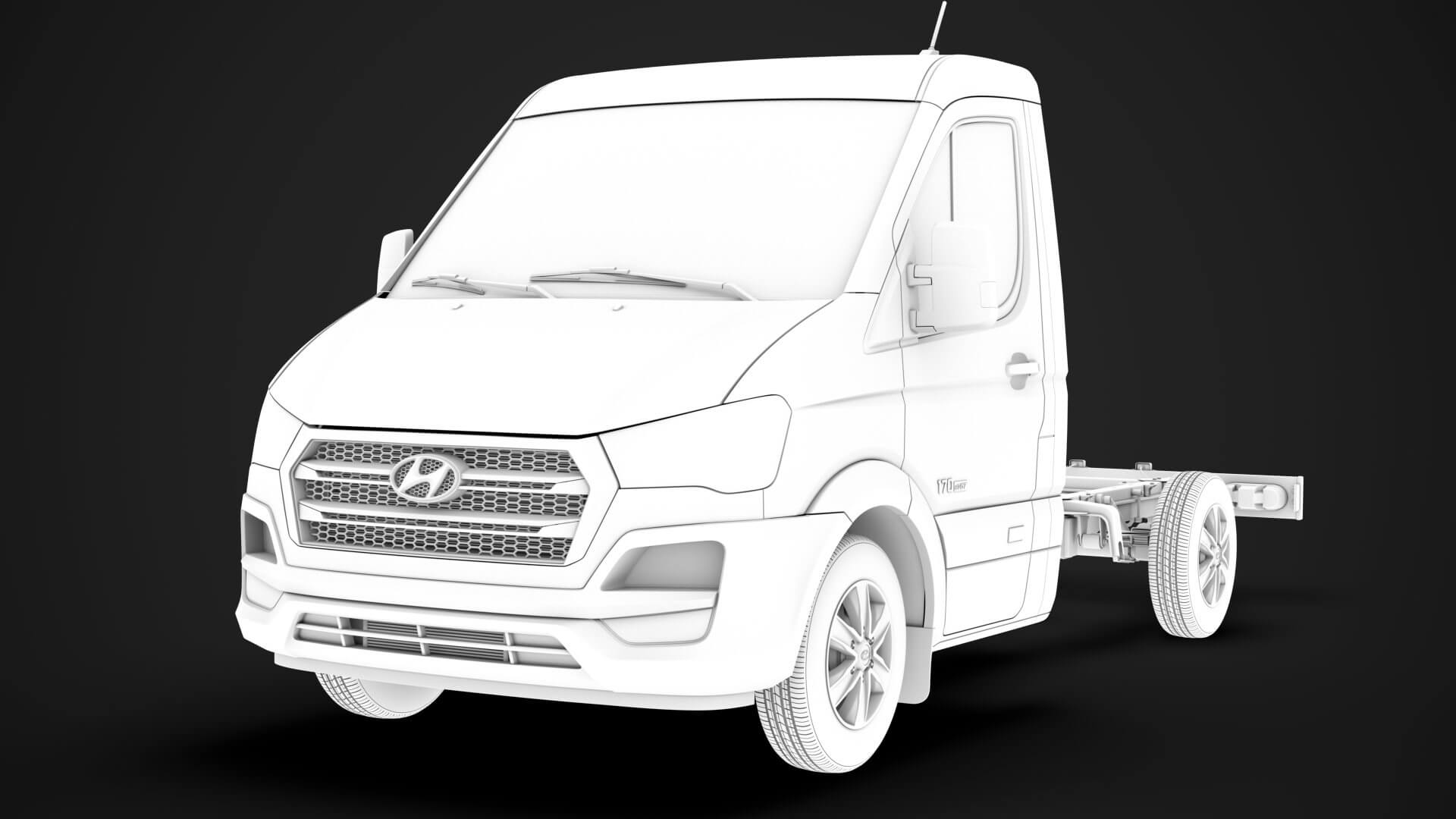 Hyundai H350 Chassis Single Cab SWB 2019 - 3D Model by Creator 3D
