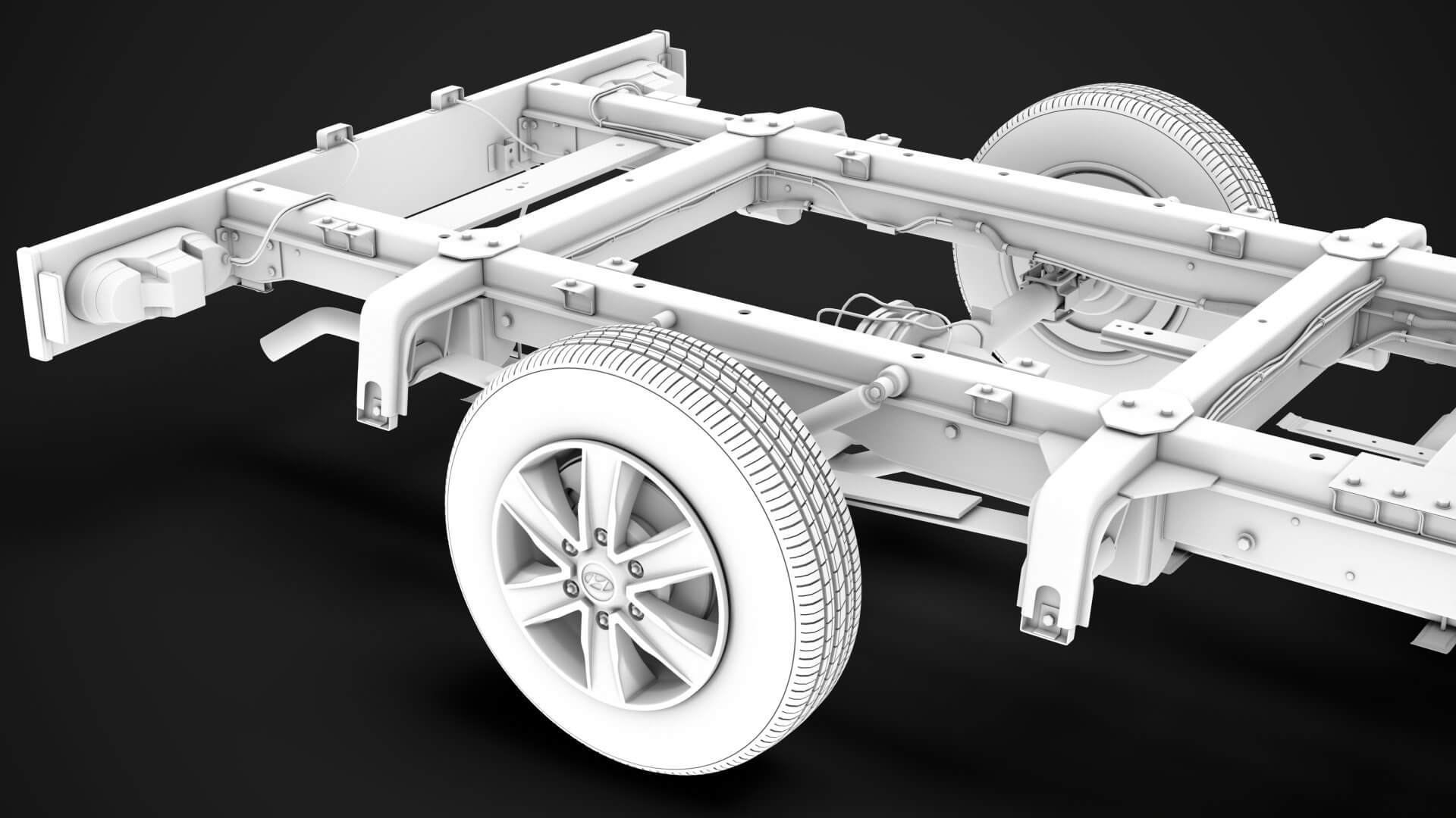 Hyundai H350 Chassis Single Cab SWB 2019 - 3D Model by Creator 3D