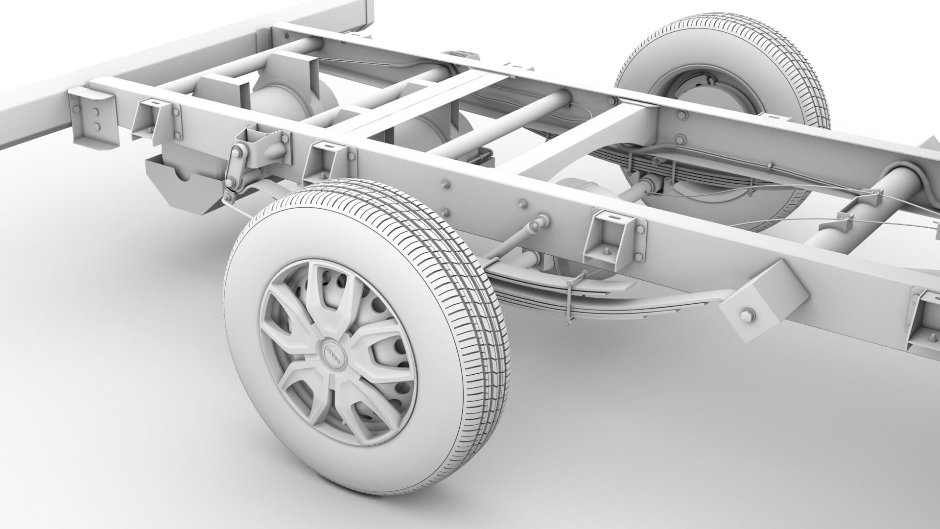 Iveco Daily Crew Cab L2 Chassis 2019 - 3D Model by Creator 3D