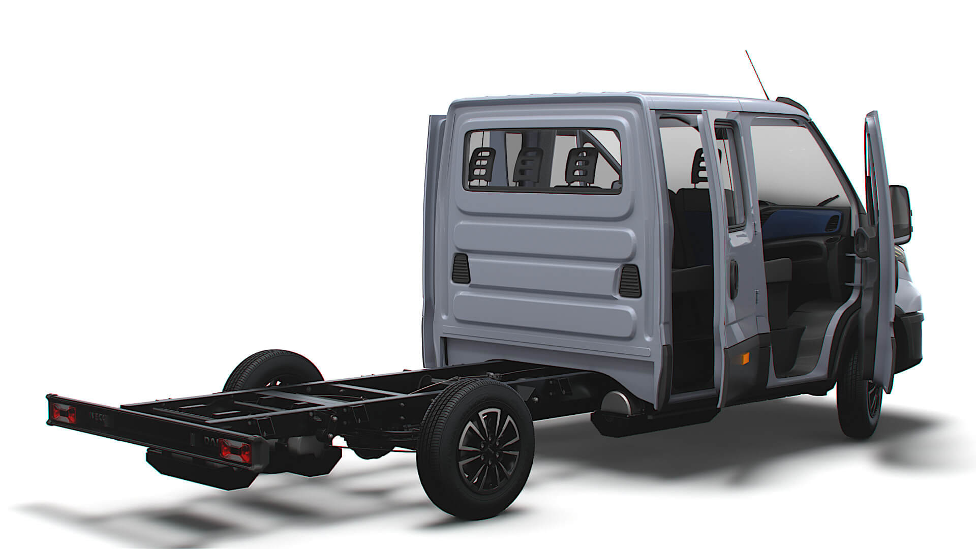 Iveco Daily Crew Cab L2 Chassis 2023 - 3D Model by Creator 3D